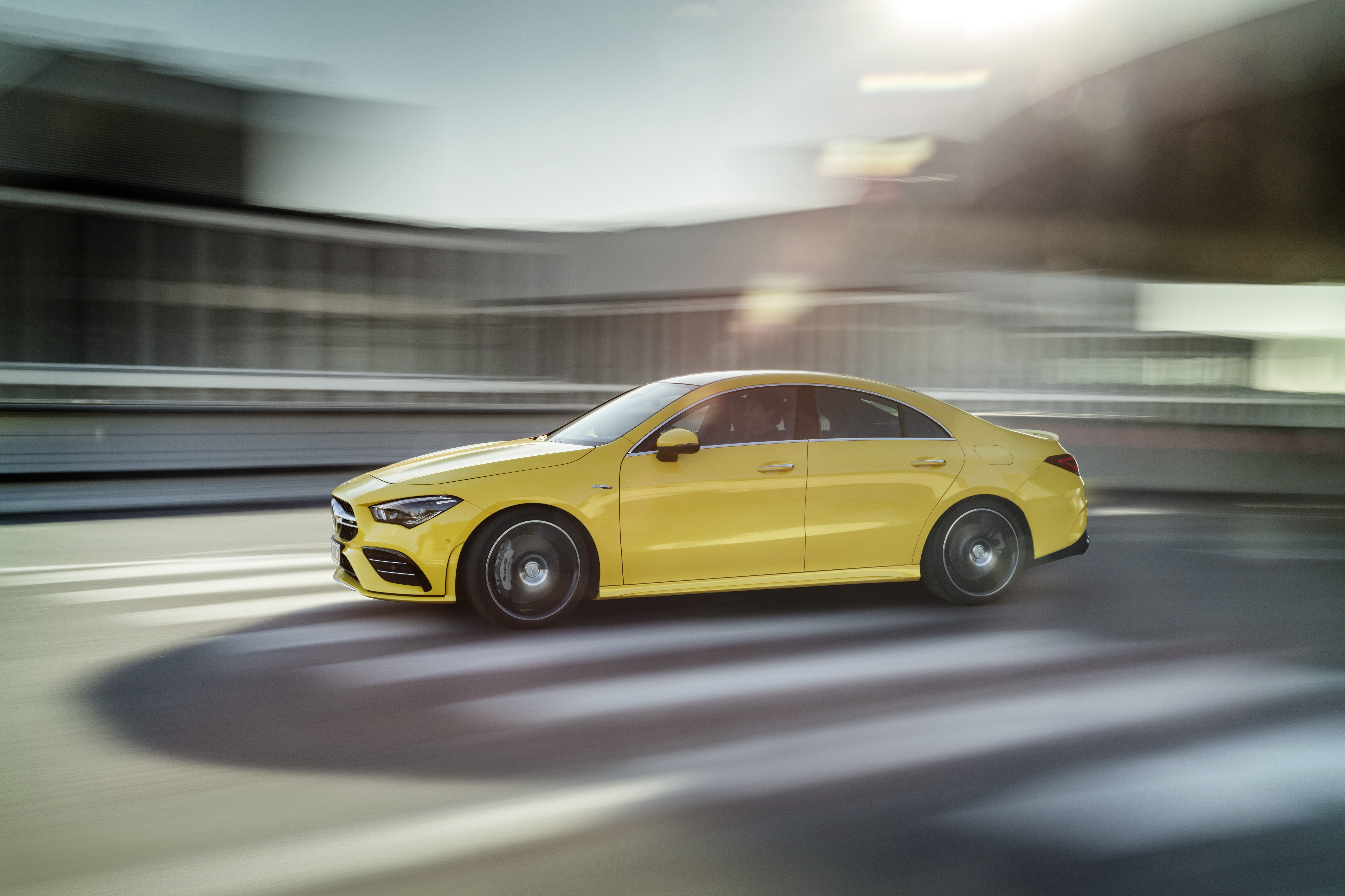 Download Yellow Car Car Mercedes-Benz Vehicle Mercedes-Benz CLA-Class ...