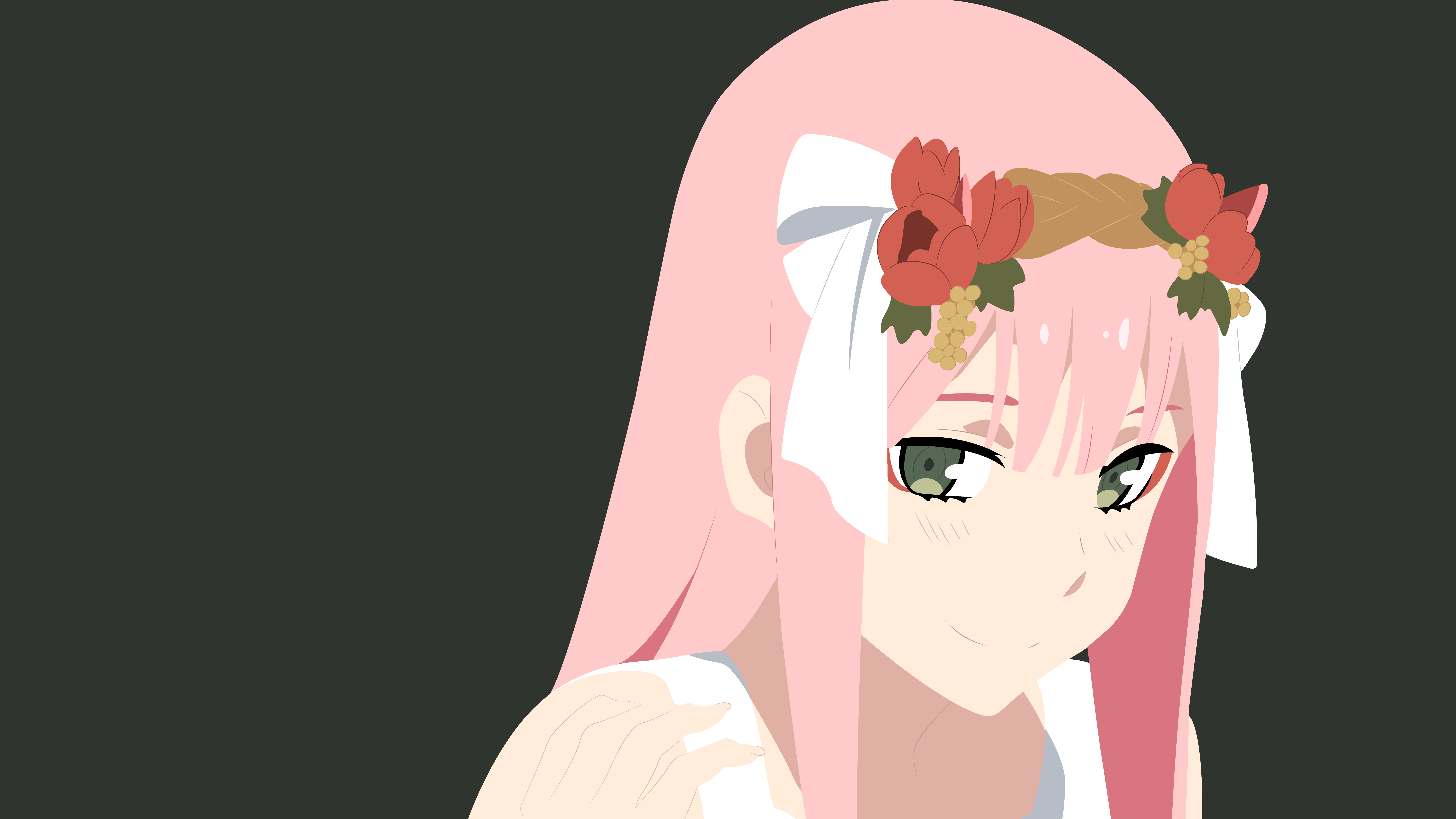 Zero Two Smile 8K Ultra HD Anime Wallpaper by Mayote