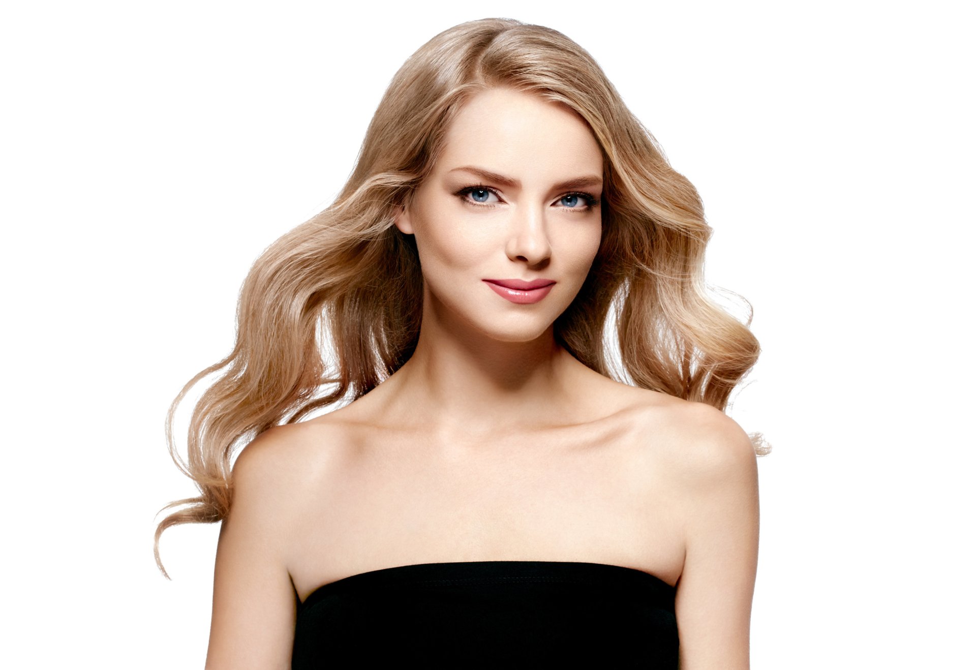 Download Long Hair Blue Eyes Blonde Woman Model Hd Wallpaper