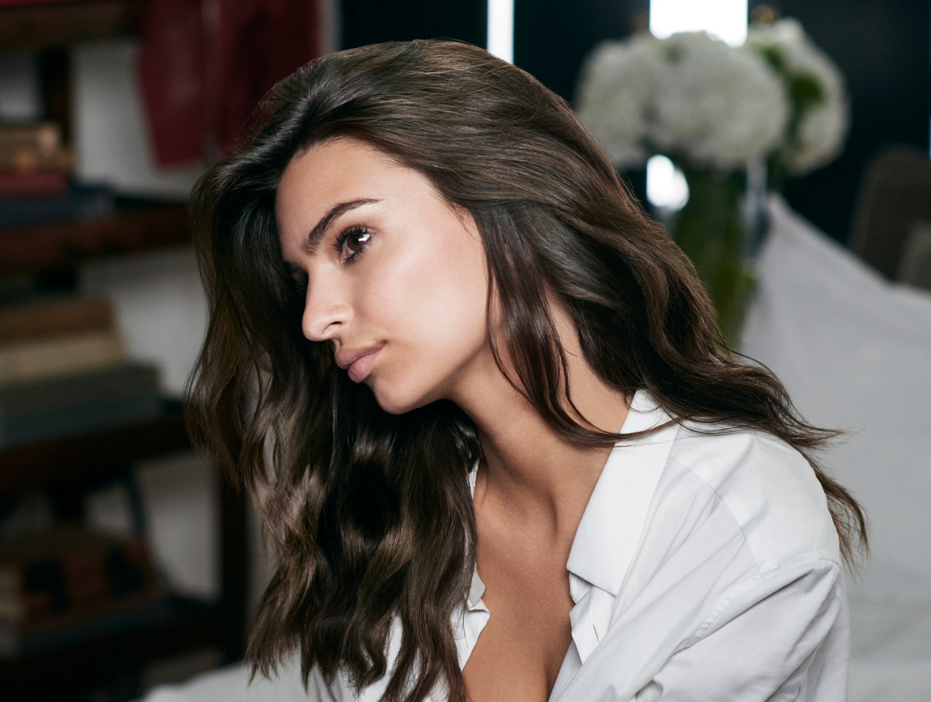 Download Black Hair Brown Eyes Face Model American Celebrity Emily ...