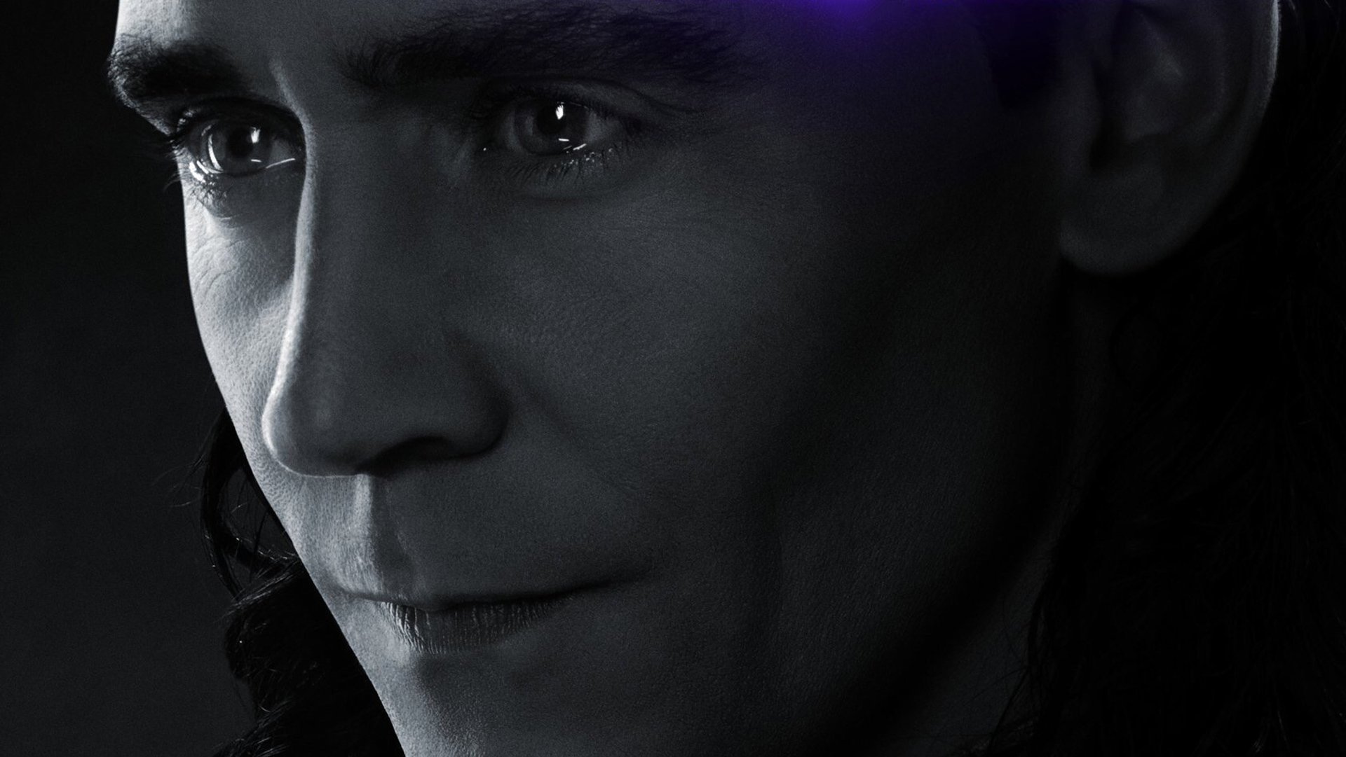 Loki’s Intense Gaze – HD Wallpaper from Avengers Endgame Featuring Tom ...