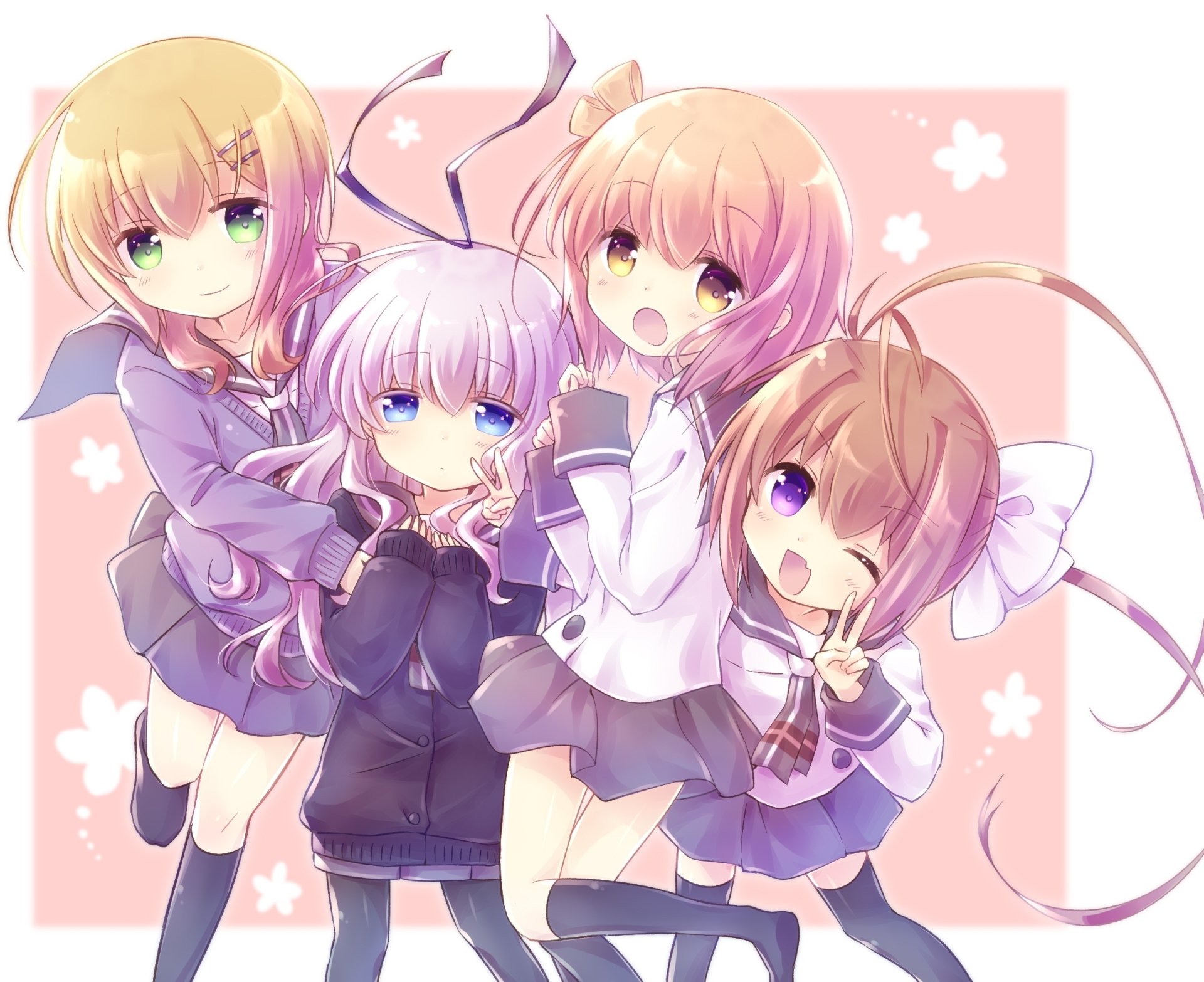 Slow Start: Tamate, Eiko, Hana & Kamuri — HD Anime Wallpaper by にゃー