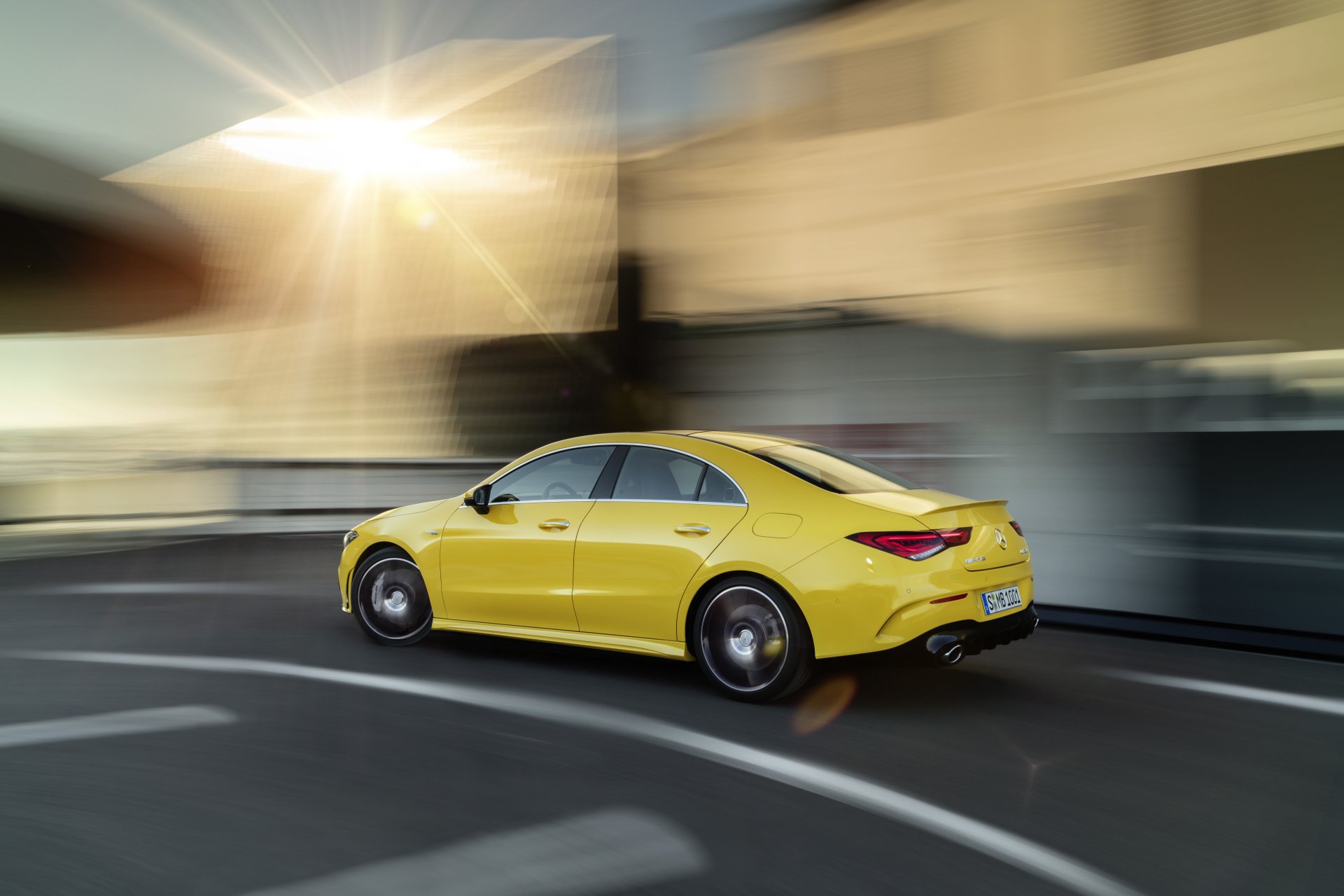 Download Yellow Car Car Mercedes-Benz Vehicle Mercedes-Benz CLA-Class ...