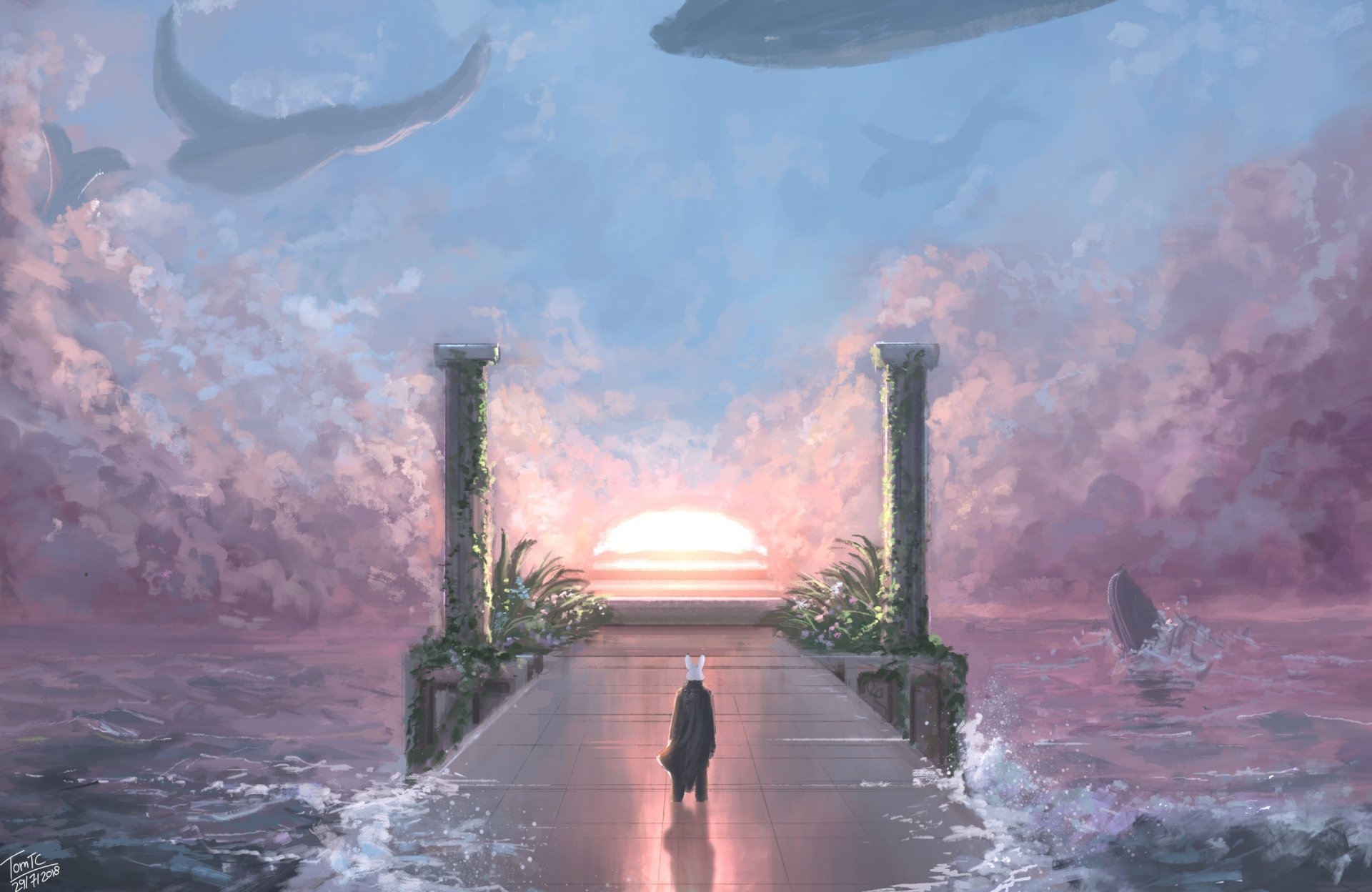 Download Fantasy Landscape Fantasy Landscape HD Wallpaper by Tommy Chandra