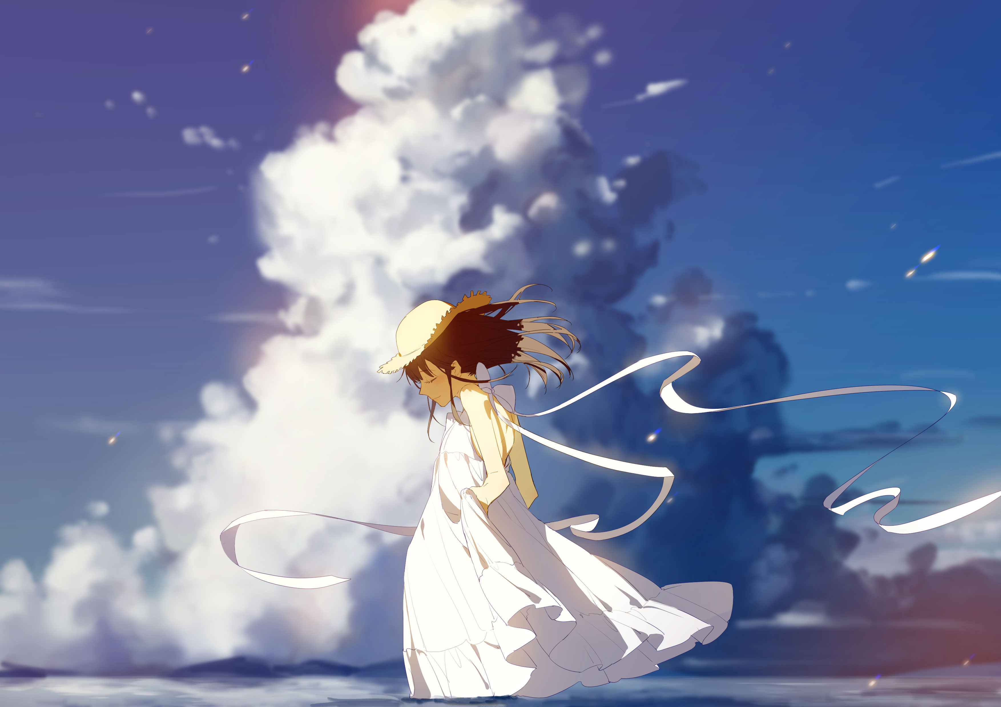 Anime Girl In The Wind