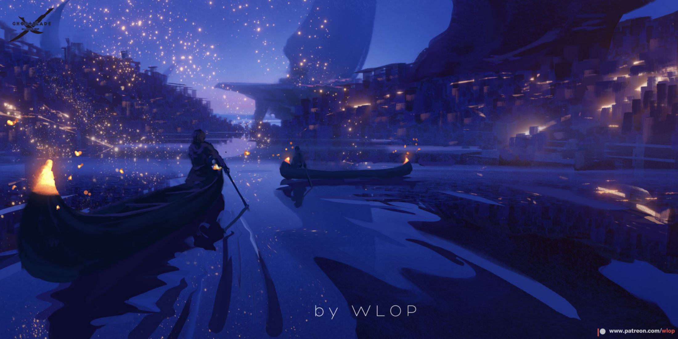 Download Comic GhostBlade HD Wallpaper by Wang Ling