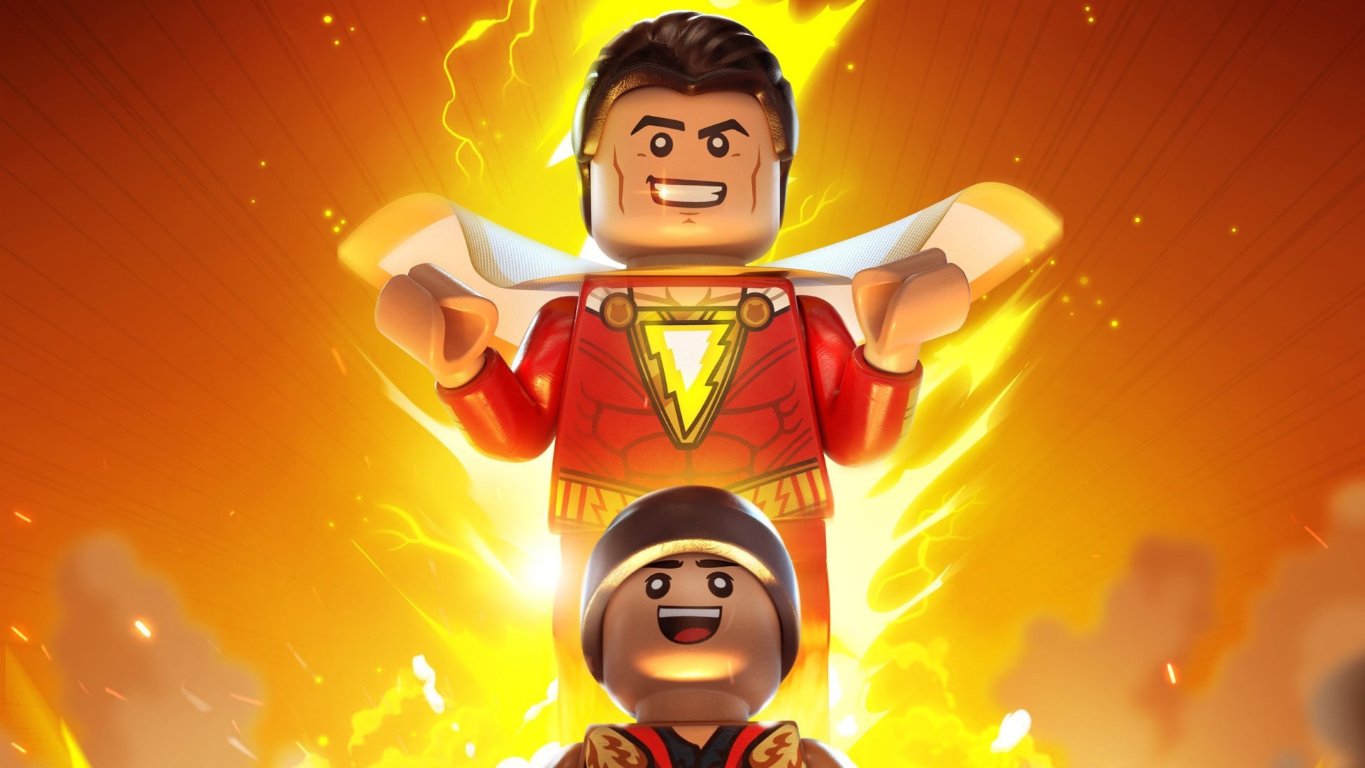 LEGO Shazam! — Billy Batson HD Wallpaper (LEGO DC Super-Villains)
