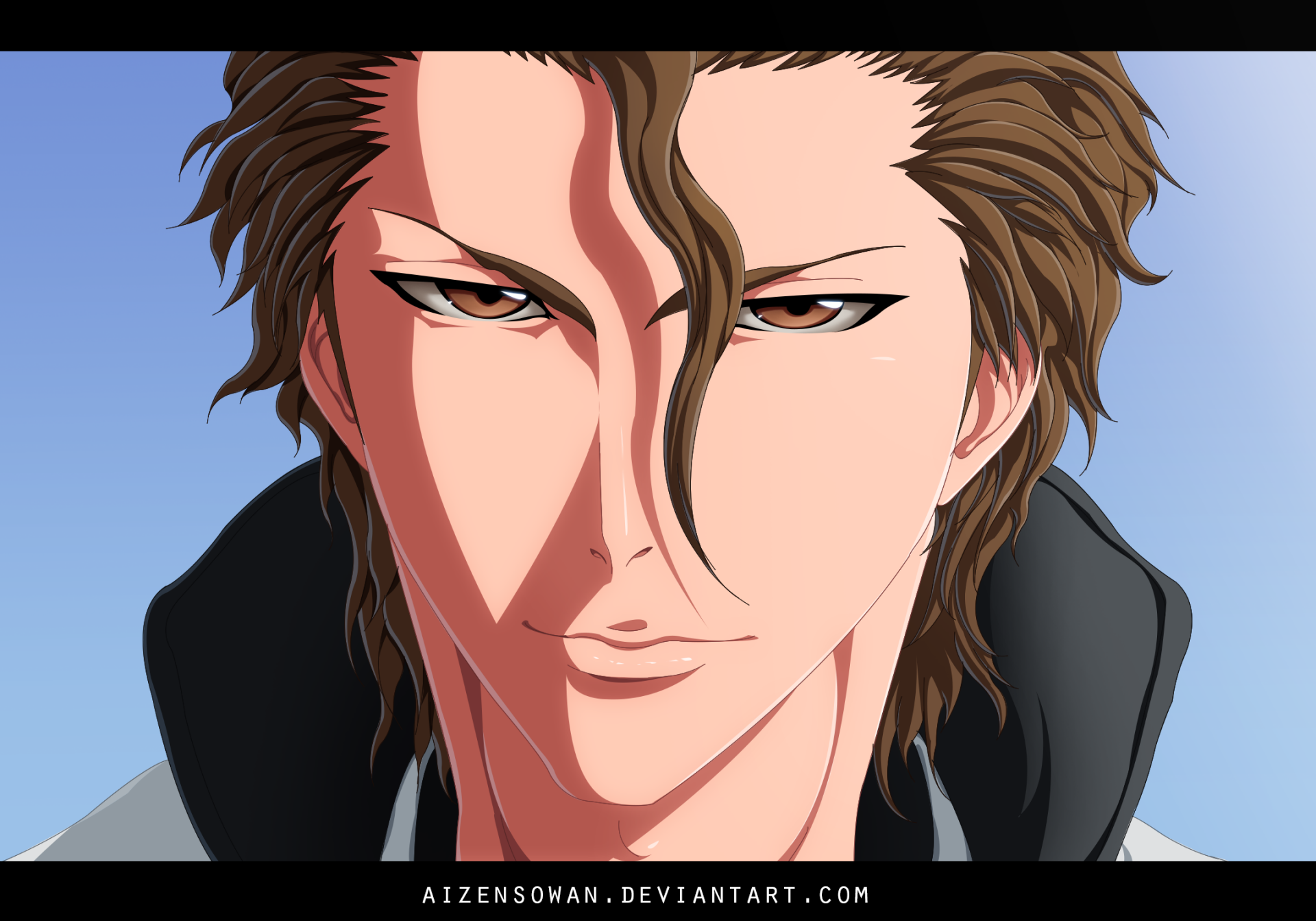 Sōsuke Aizen HD Wallpaper – Bleach Anime Elite Glance by AizenSowan
