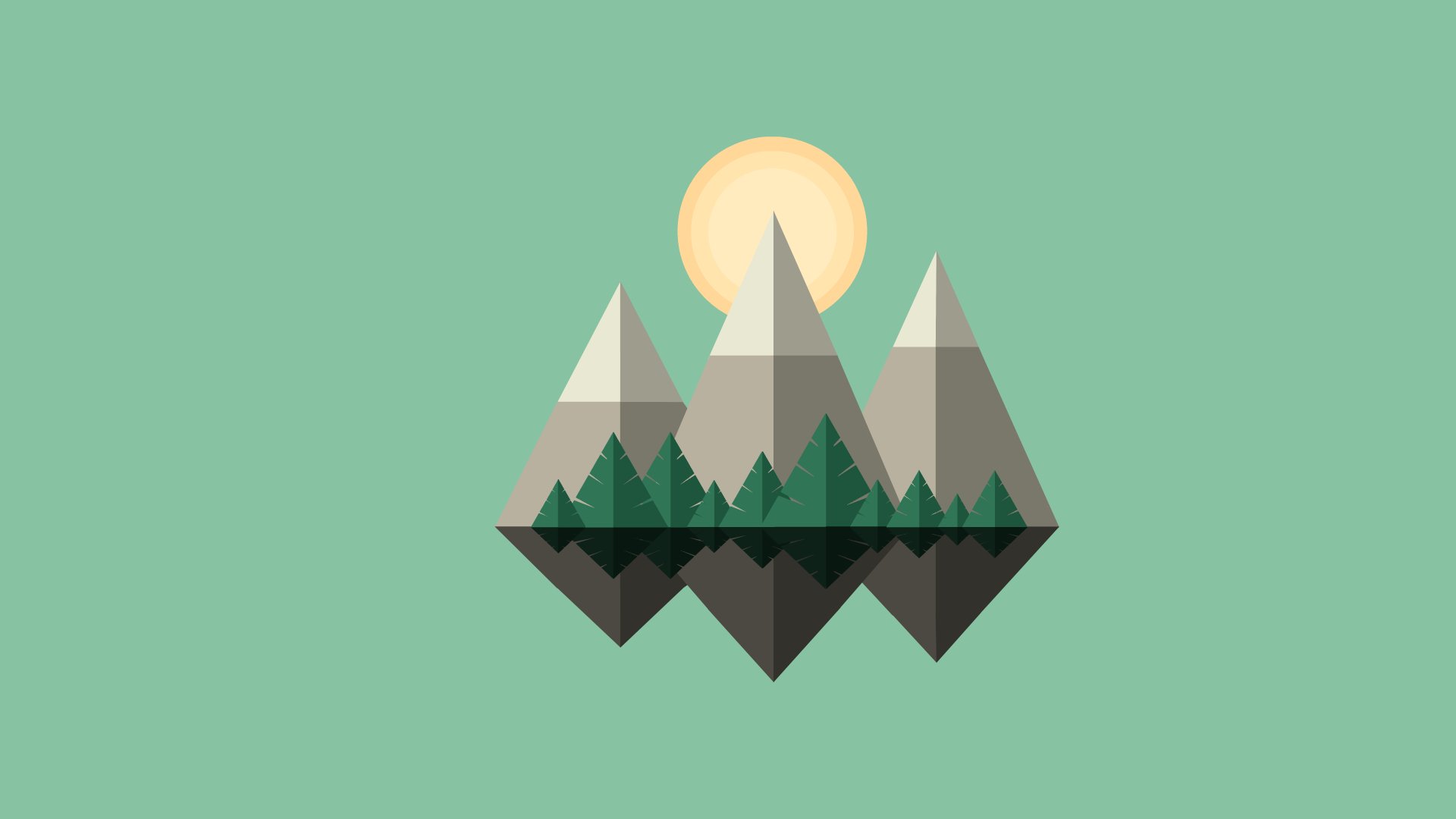 Minimal Mountians (Morning) by arche