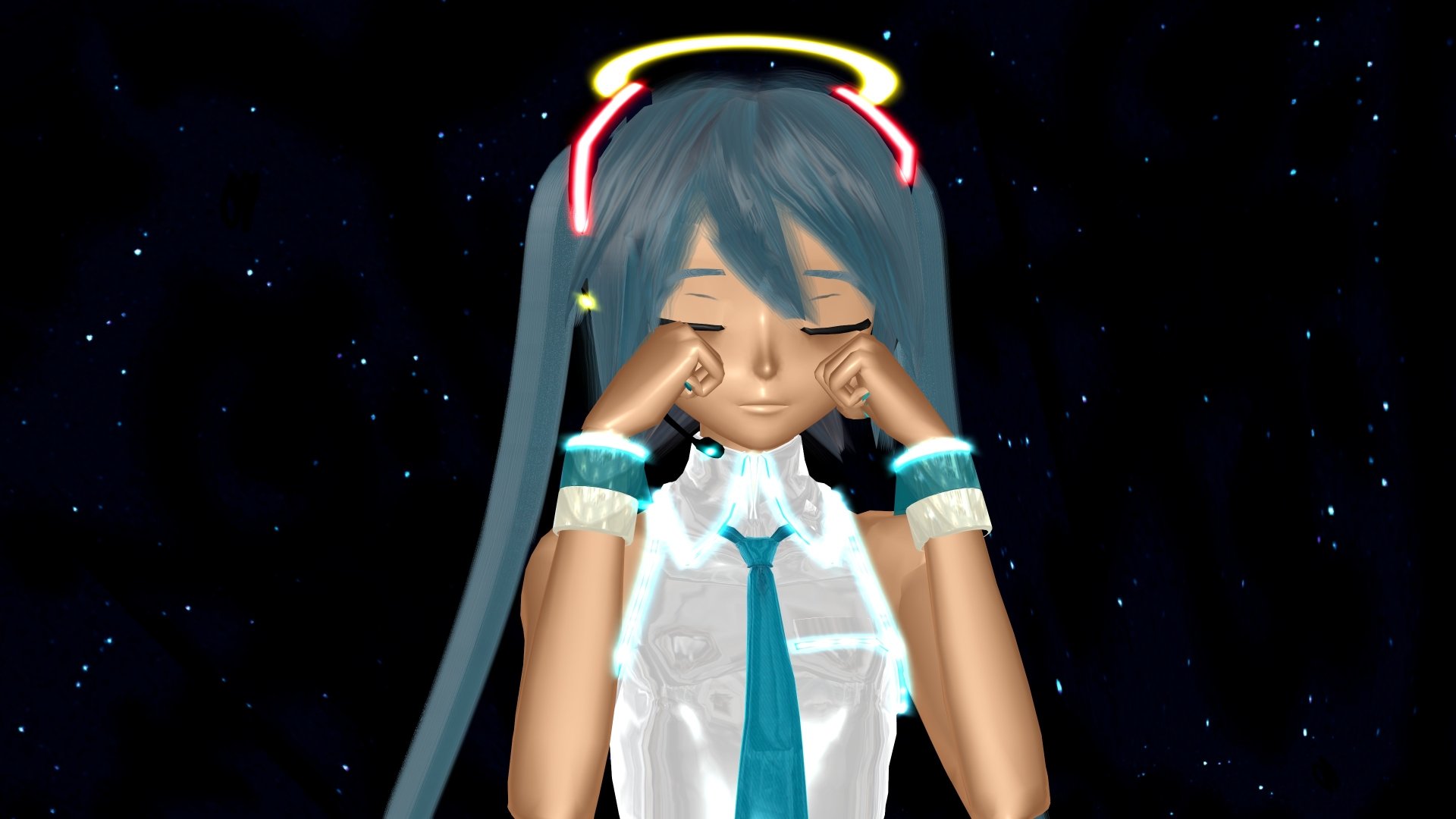 Miku, I'm Tired. by RL-16 Project | 3840x2160 | Wallpaper Abyss