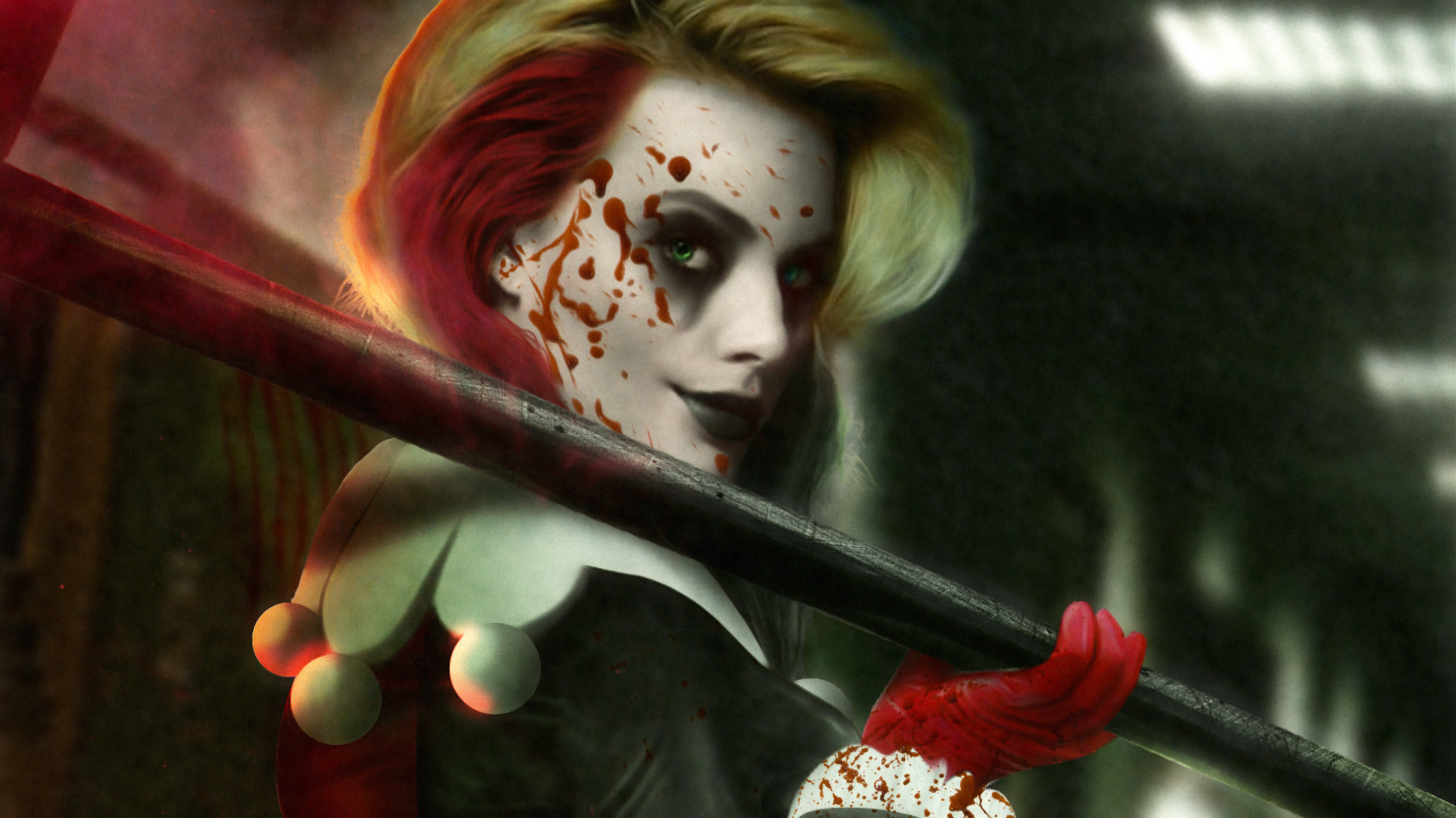 Download Green Eyes Blonde DC Comics Comic Harley Quinn 4k Ultra HD ...