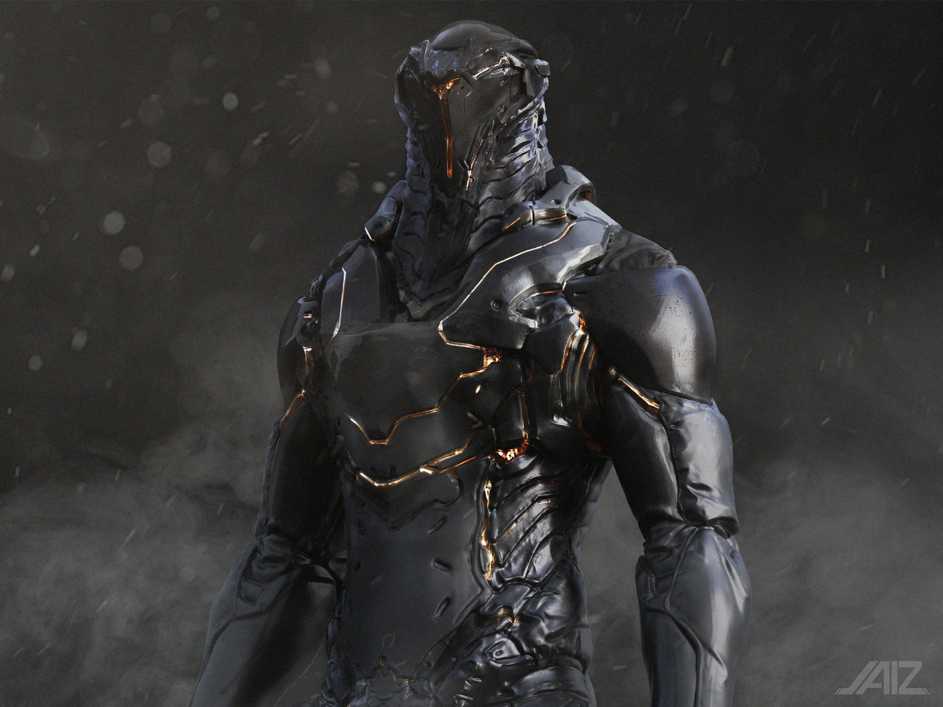 Download Sci Fi Warrior HD Wallpaper by YeongJin Jeon