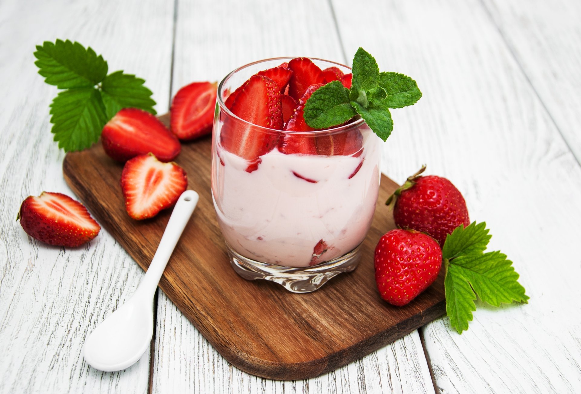 Download Still Life Fruit Dessert Strawberry Berry Food Yogurt HD ...