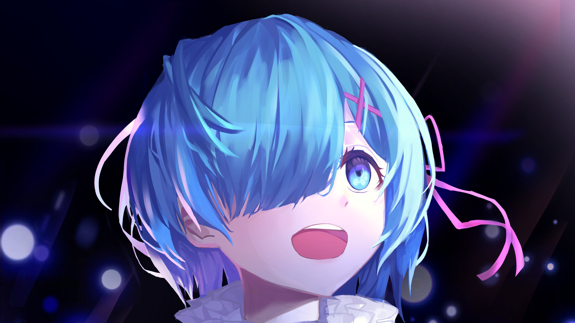 Rem in Radiant 4K | Re:Zero Anime Ultra HD Wallpaper