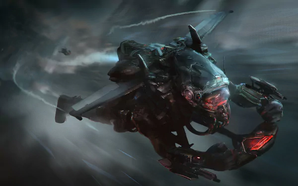 Abiotic Horizon: Jetpack Grove (HD Wallpaper)