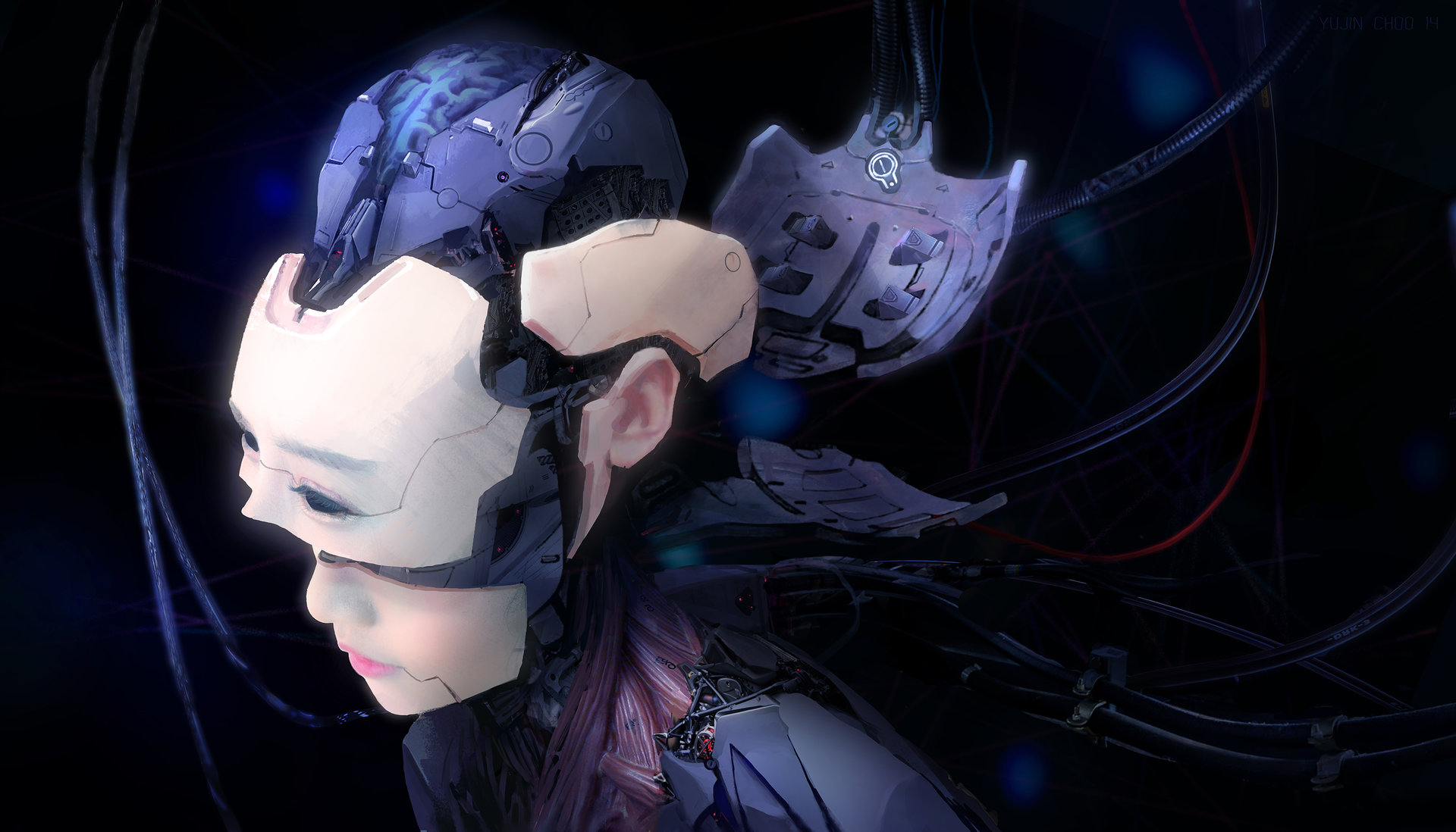 Sci Fi Cyborg HD Wallpaper by Yujin Choo