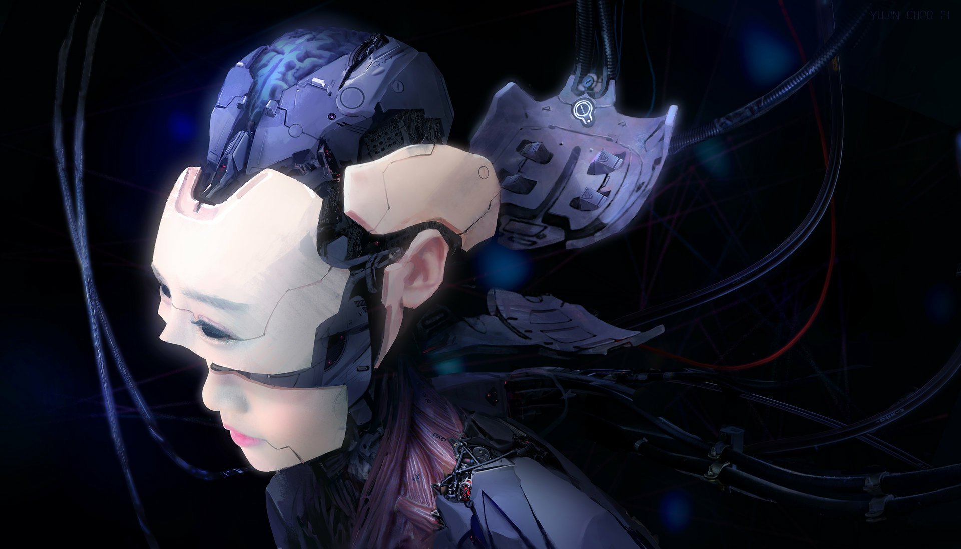 Sci Fi Cyborg HD Wallpaper by Yujin Choo