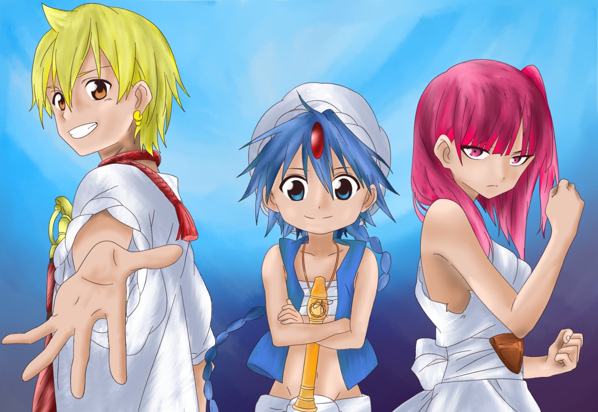 Download Morgiana (Magi) Alibaba Saluja Aladdin (Magi) Anime Magi: The ...