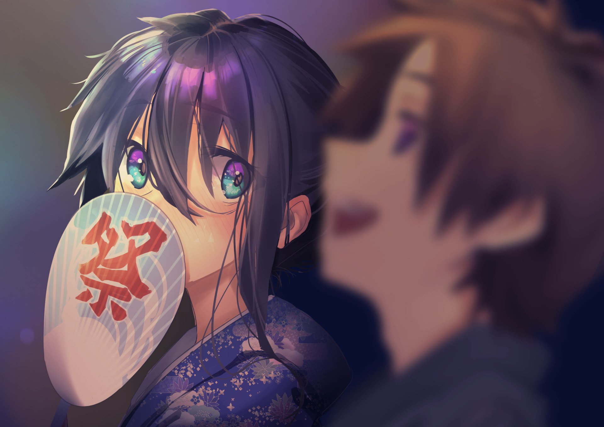 Enchanting Night: HD Anime Wallpaper by モッカディート