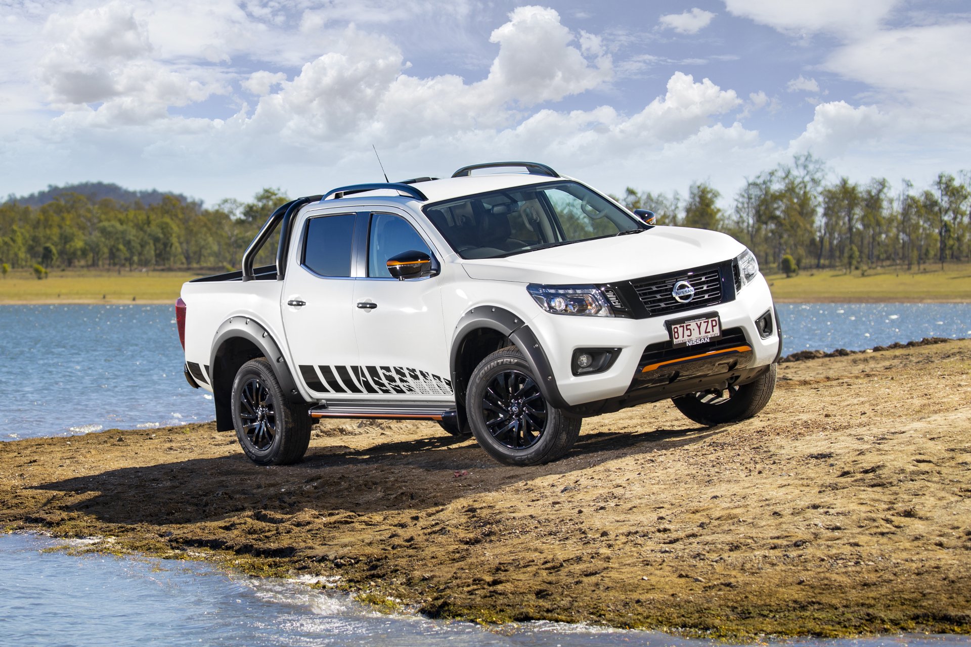 Download White Car Nissan Car Vehicle Nissan Navara 4k Ultra HD Wallpaper