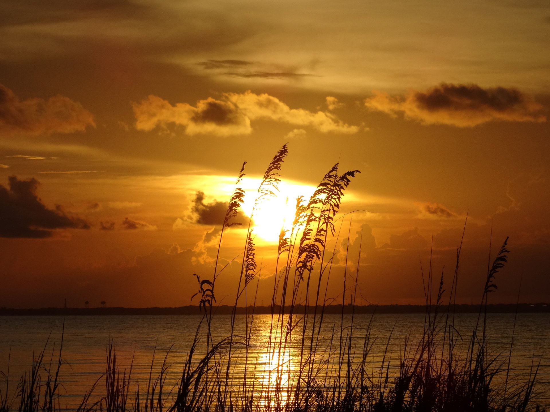 Golden Sunset Serenity: HD Nature Wallpaper Bliss | 2048x1536 ...