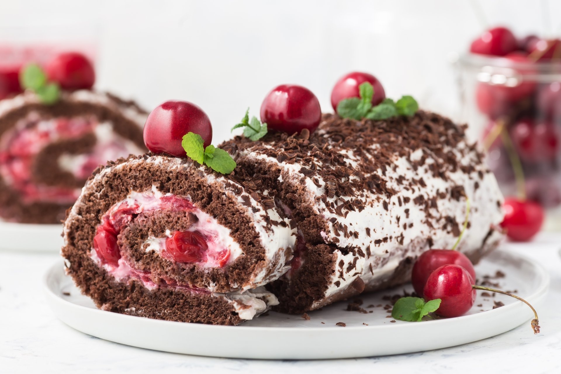 Download Fruit Pastry Cherry Food Dessert 4k Ultra HD Wallpaper