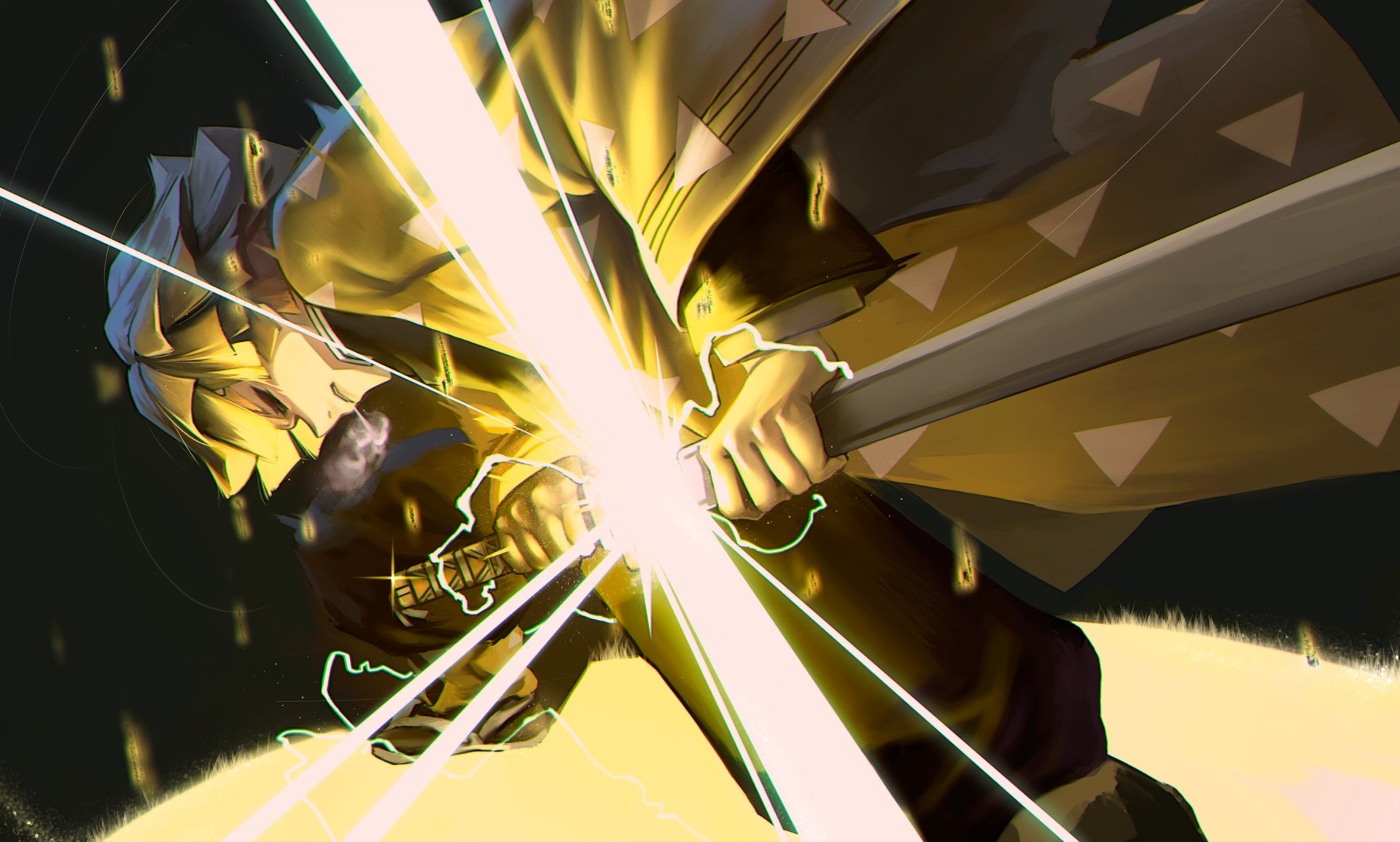 Download Zenitsu Agatsuma Anime Demon Slayer: Kimetsu No Yaiba HD ...