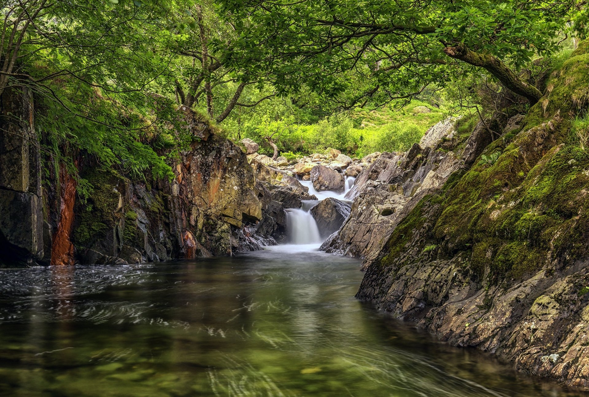 Download Nature River Waterfall HD Wallpaper | 2048x1380 | Wallpaper Abyss