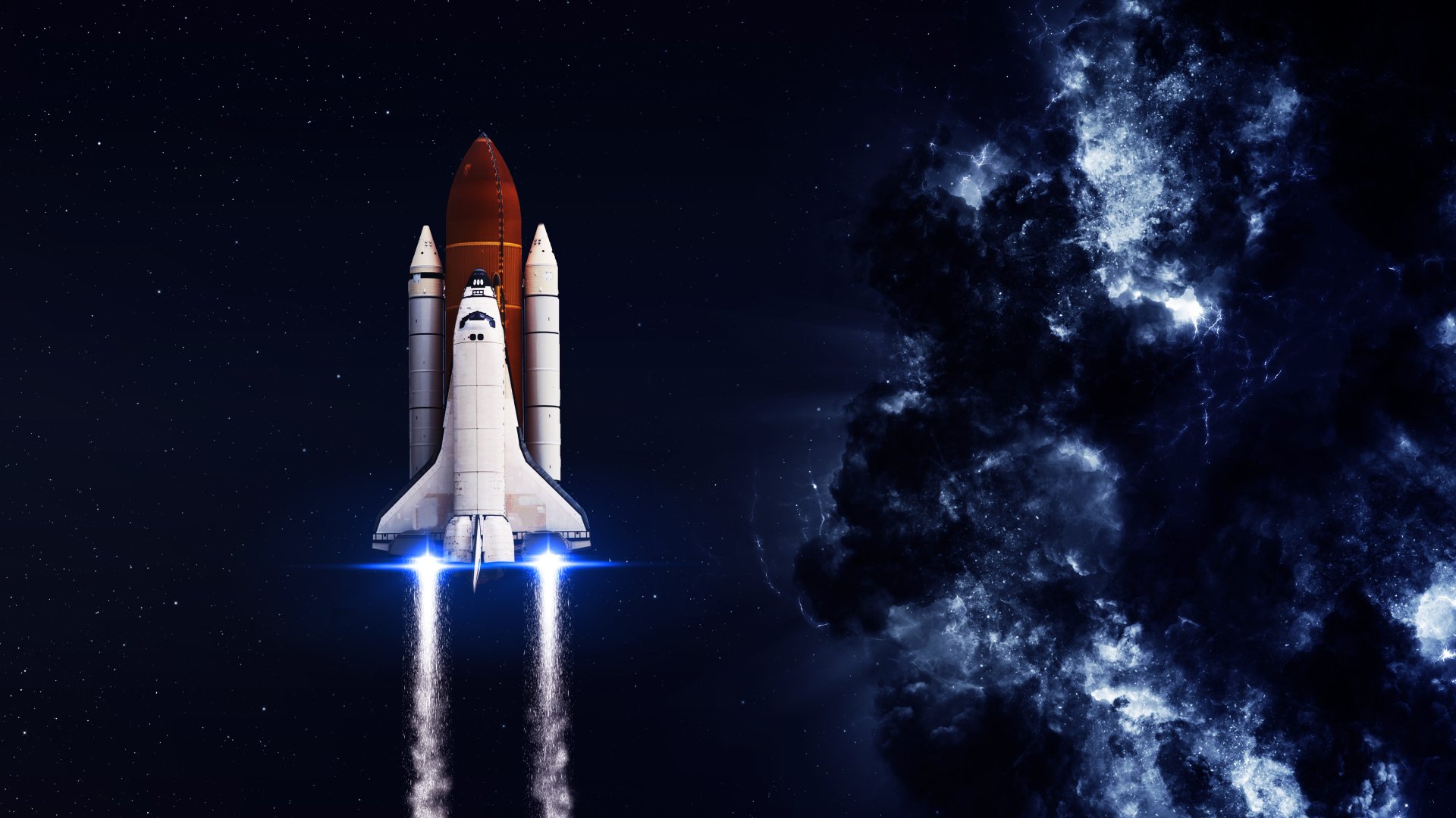 High Resolution Wallpaper Space Shuttle In Space