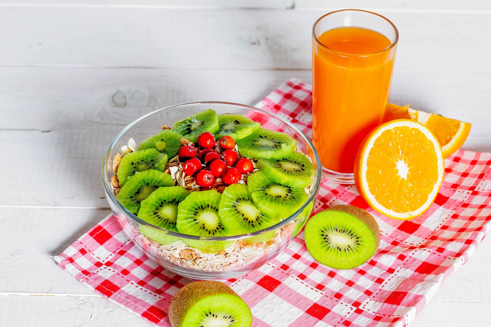 Morning Breakfast Fruit Wallpaper