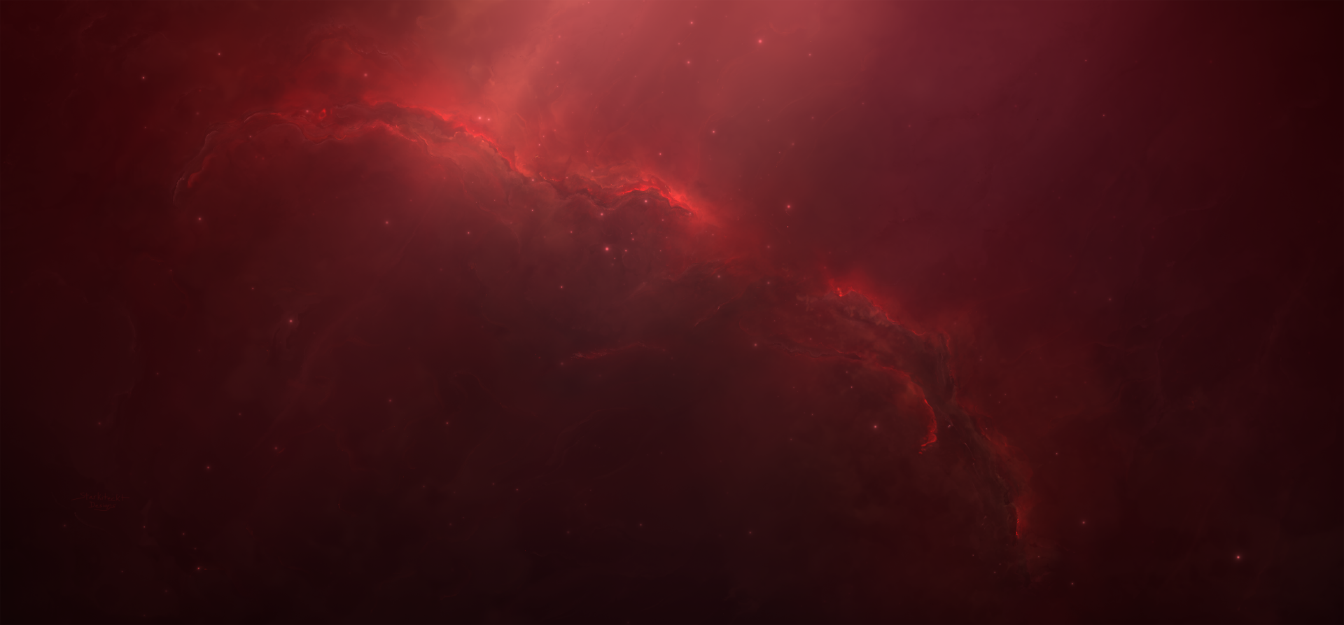 Red Crow Nebula by Starkiteckt