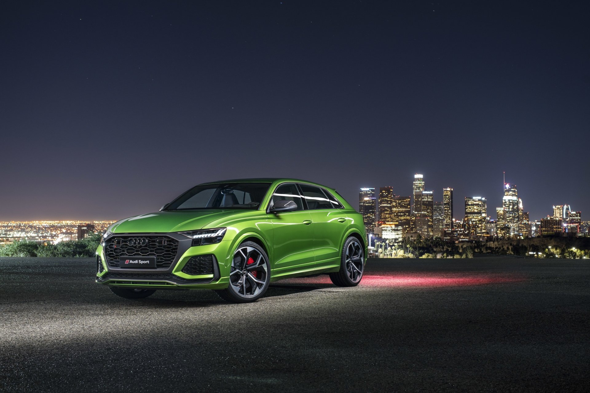 Download SUV Green Car Car Audi Vehicle Audi RS Q8 4k Ultra HD Wallpaper