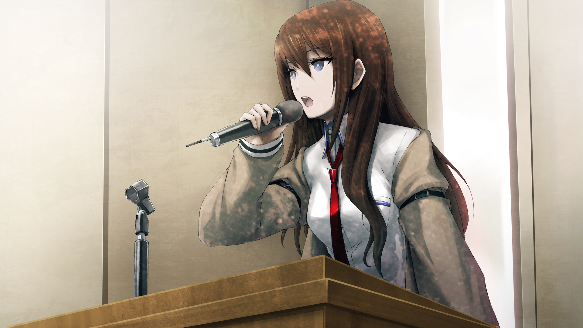 Kurisu Makise in Action - Steins;Gate HD Wallpaper by huke