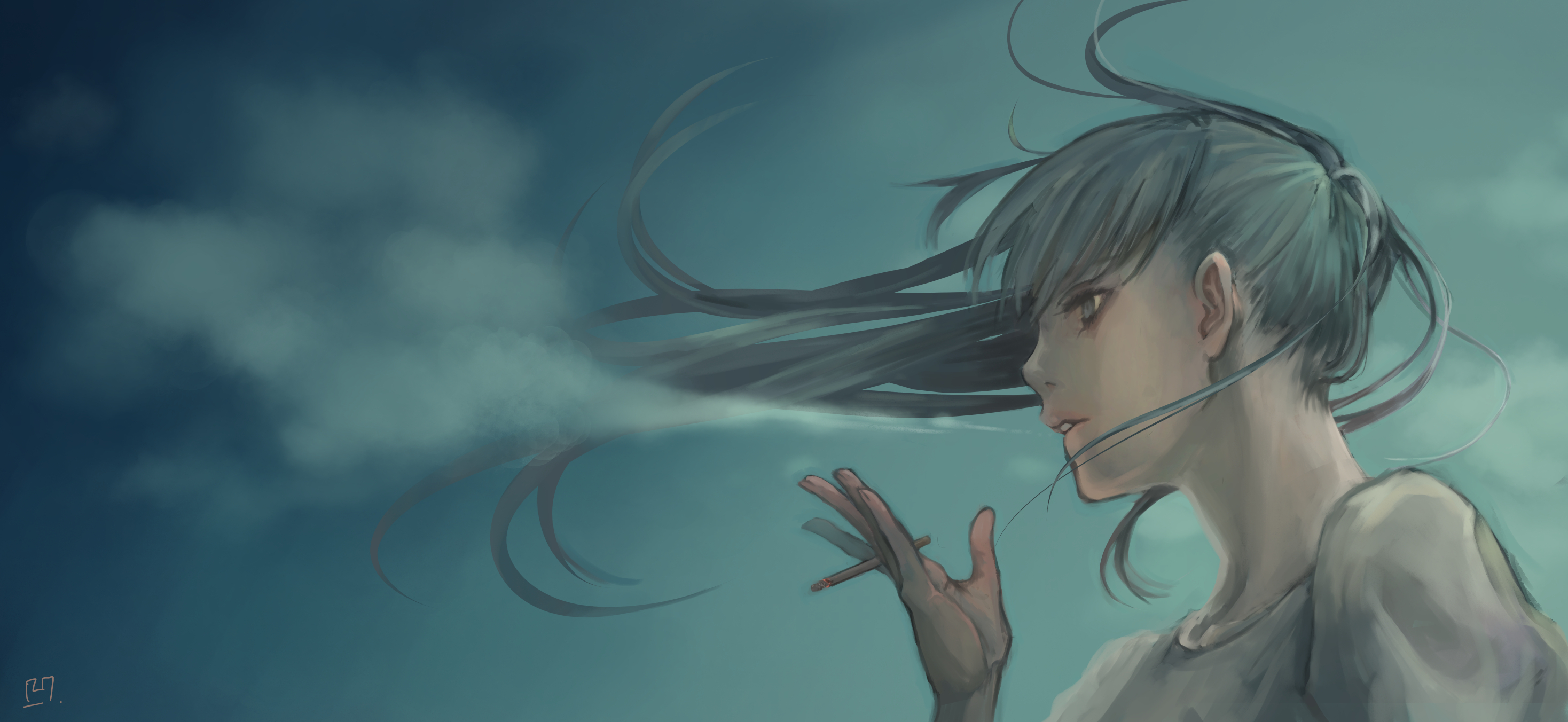 Anime Original HD Wallpaper by 凹