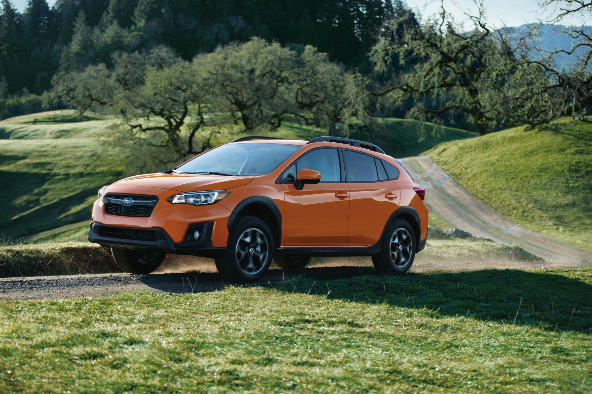 Download Orange Car SUV Car Subaru Subaru XV Vehicle Subaru Crosstrek ...