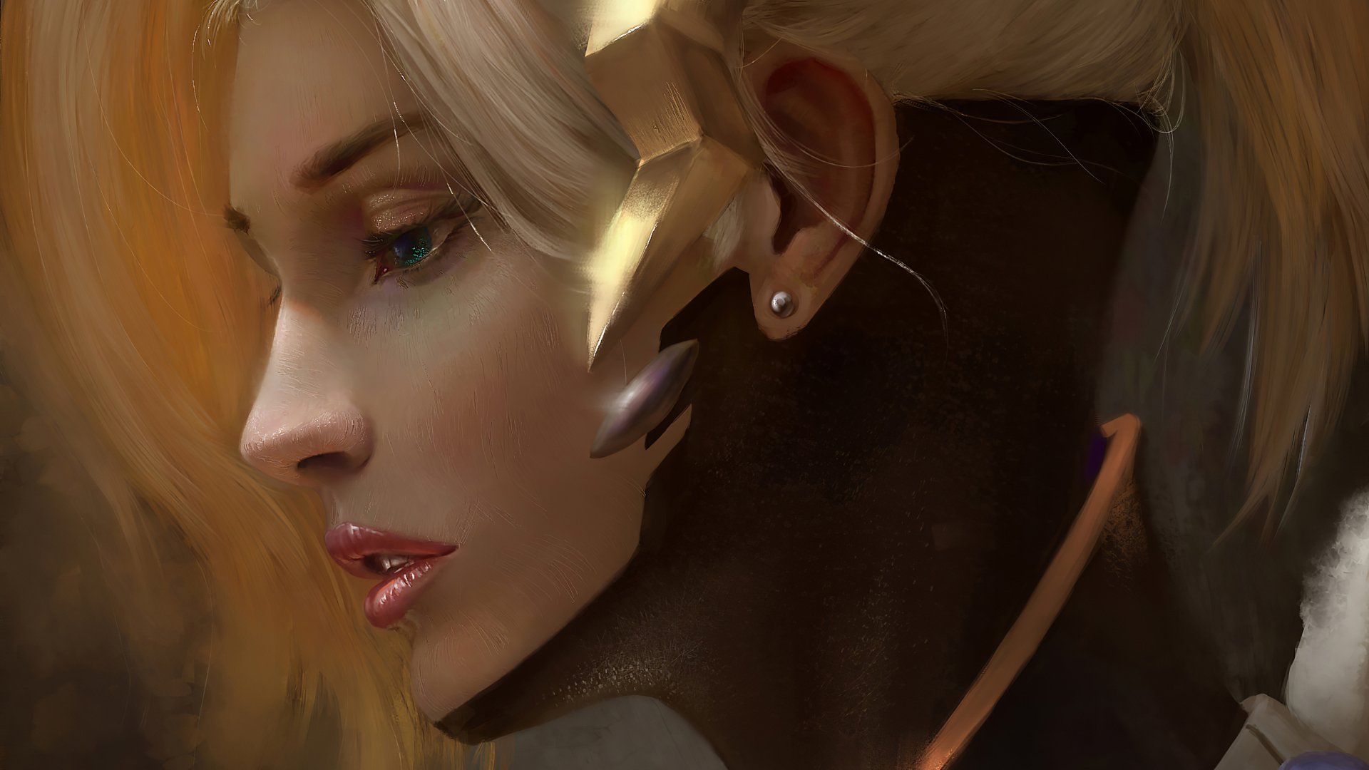 Download Face Mercy (Overwatch) Video Game Overwatch HD Wallpaper by ...