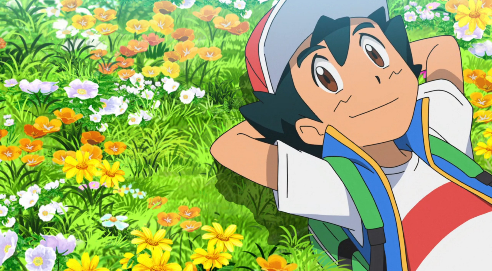 Download Black Hair Brown Eyes Ash Ketchum Anime Pokemon HD Wallpaper