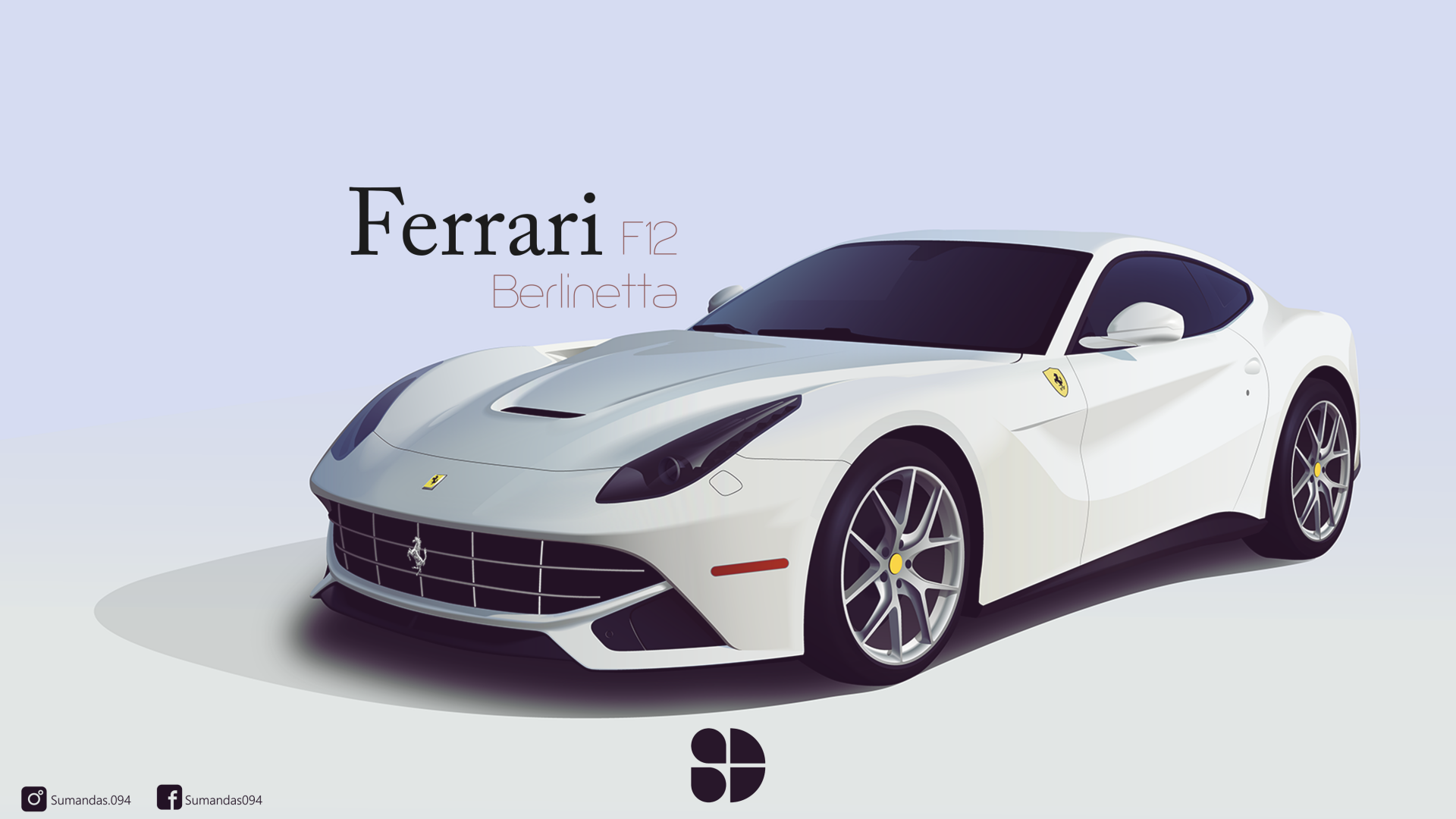 Ferrari f12 berlinetta vector art by sumandas094 by suman094