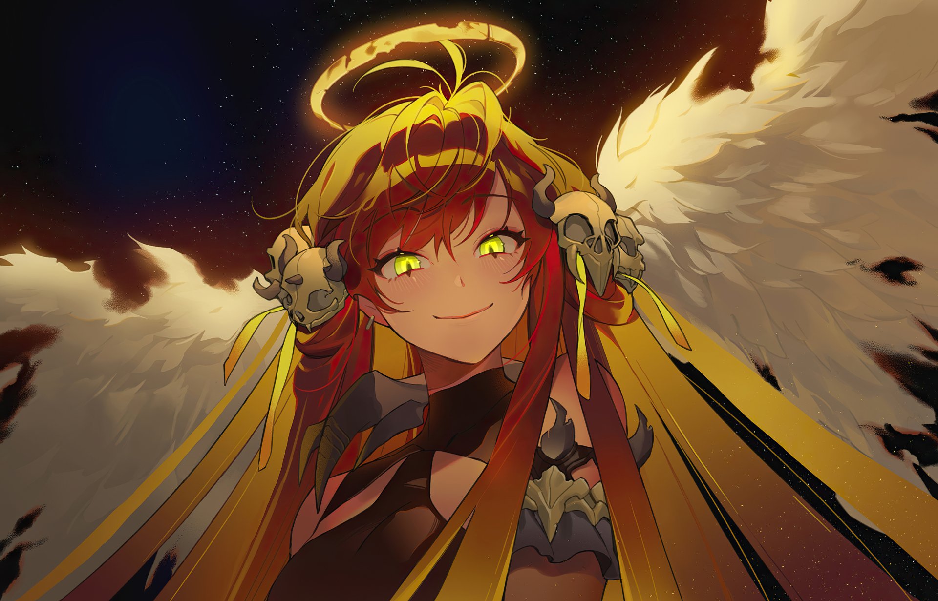 Radiant Anime Angel HD Wallpaper by SJ | 3600x2308 | Wallpaper Abyss