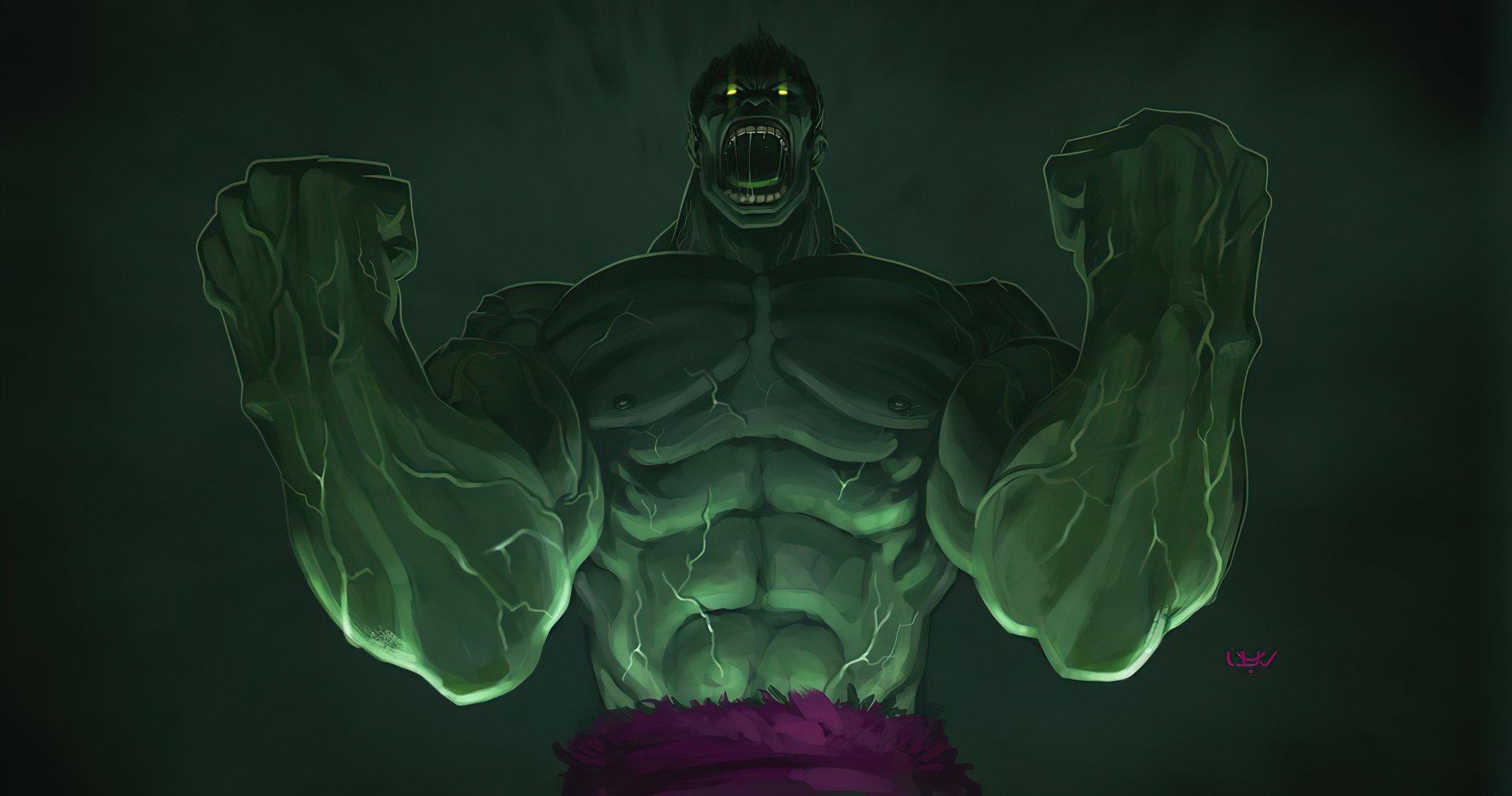Emerald Colossus — Hulk 2K Quad HD Wallpaper by yvanquinet | 3840x2019 ...