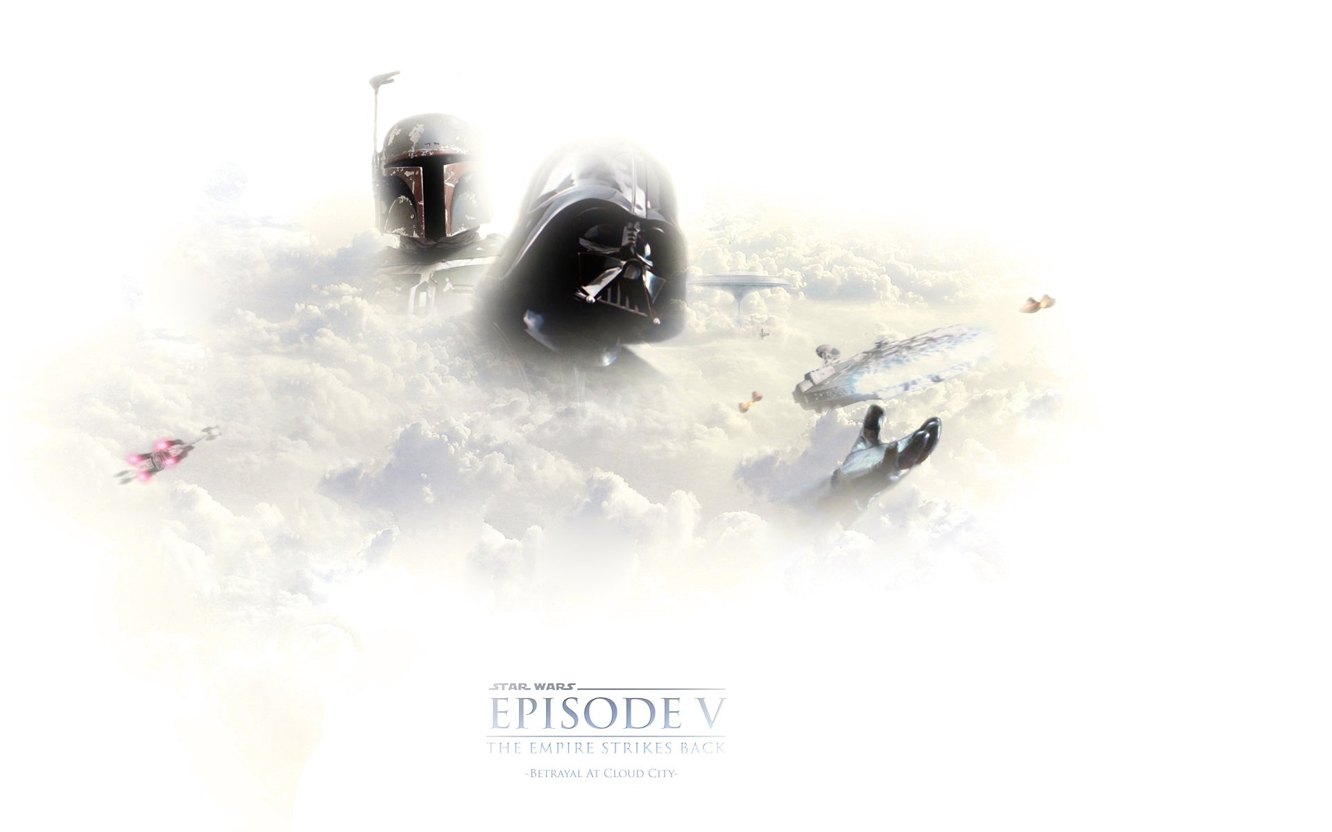 Epic Star Wars Duel: Boba Fett & Darth Vader HD Sci-Fi Wallpaper