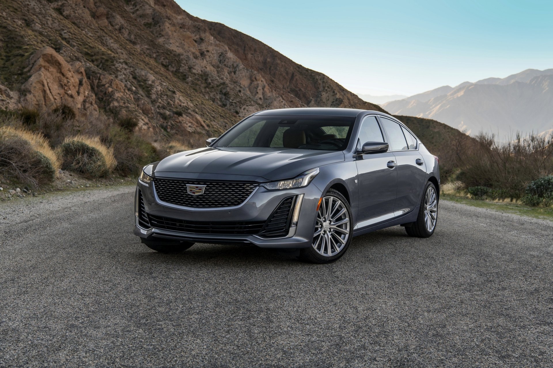 Download Silver Car Car Cadillac Vehicle Cadillac CT5 4k Ultra HD Wallpaper