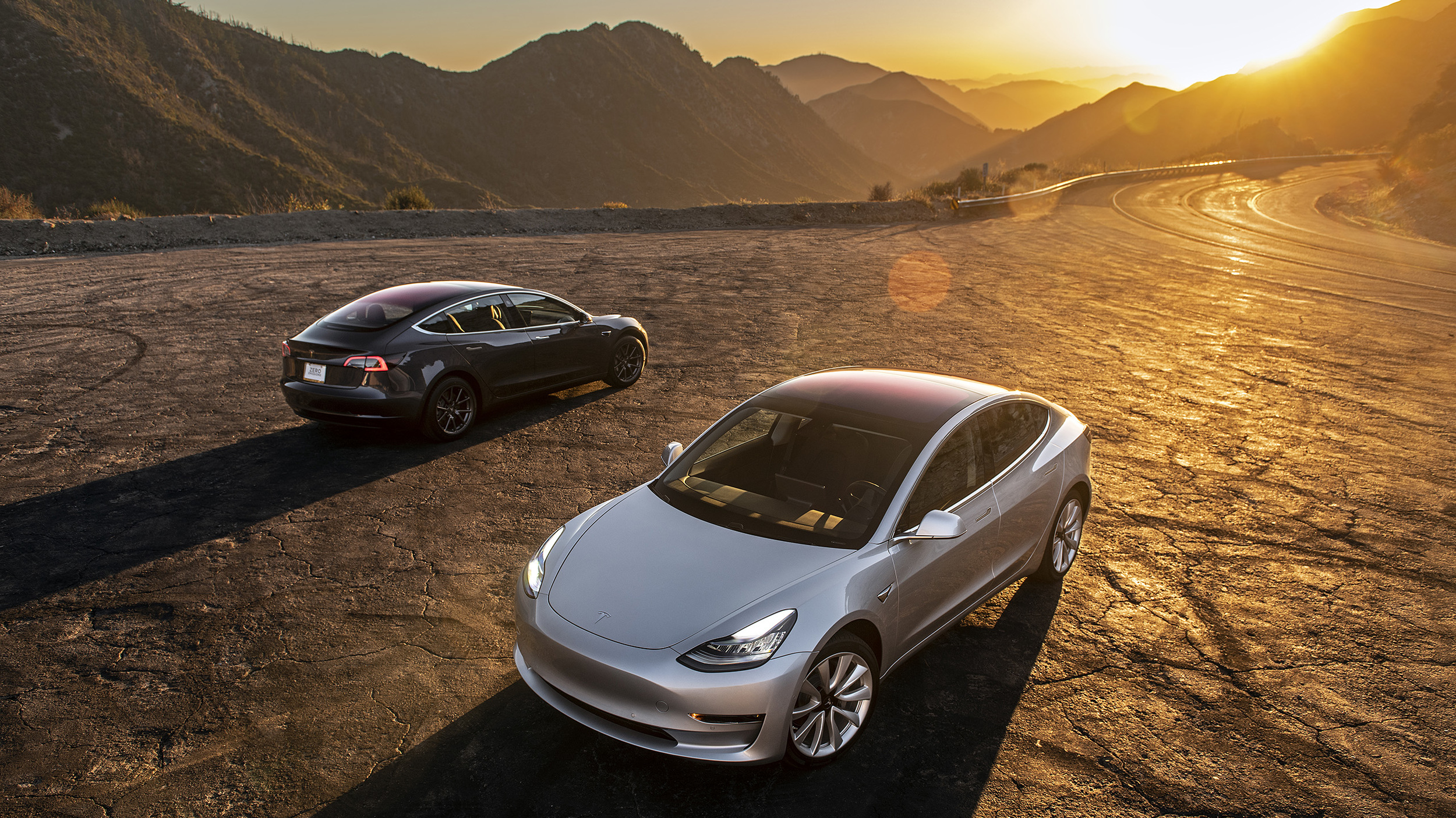 Download Electric Car Tesla Motors Vehicle Tesla Model 3 Wallpaper