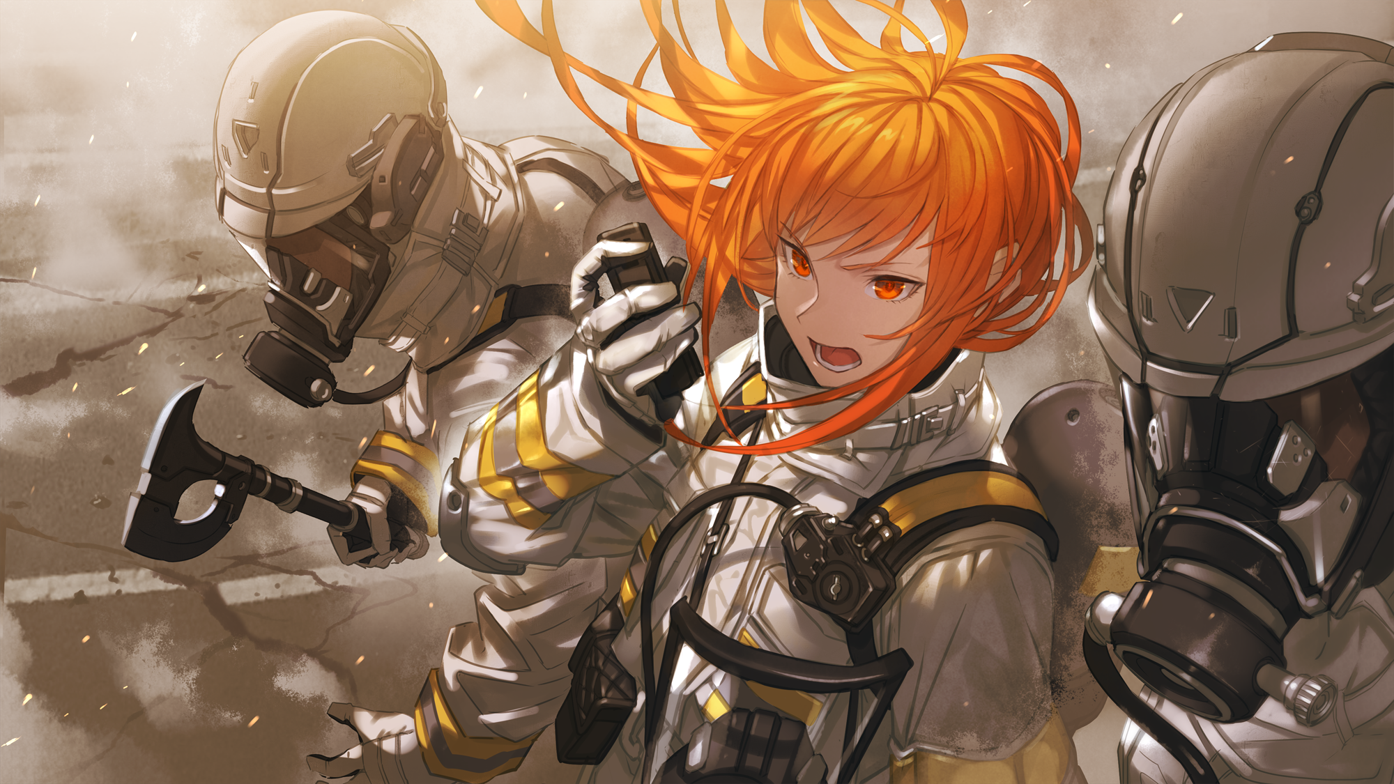 Original Anime Guardians: HD Action Wallpaper by 魔界の住民