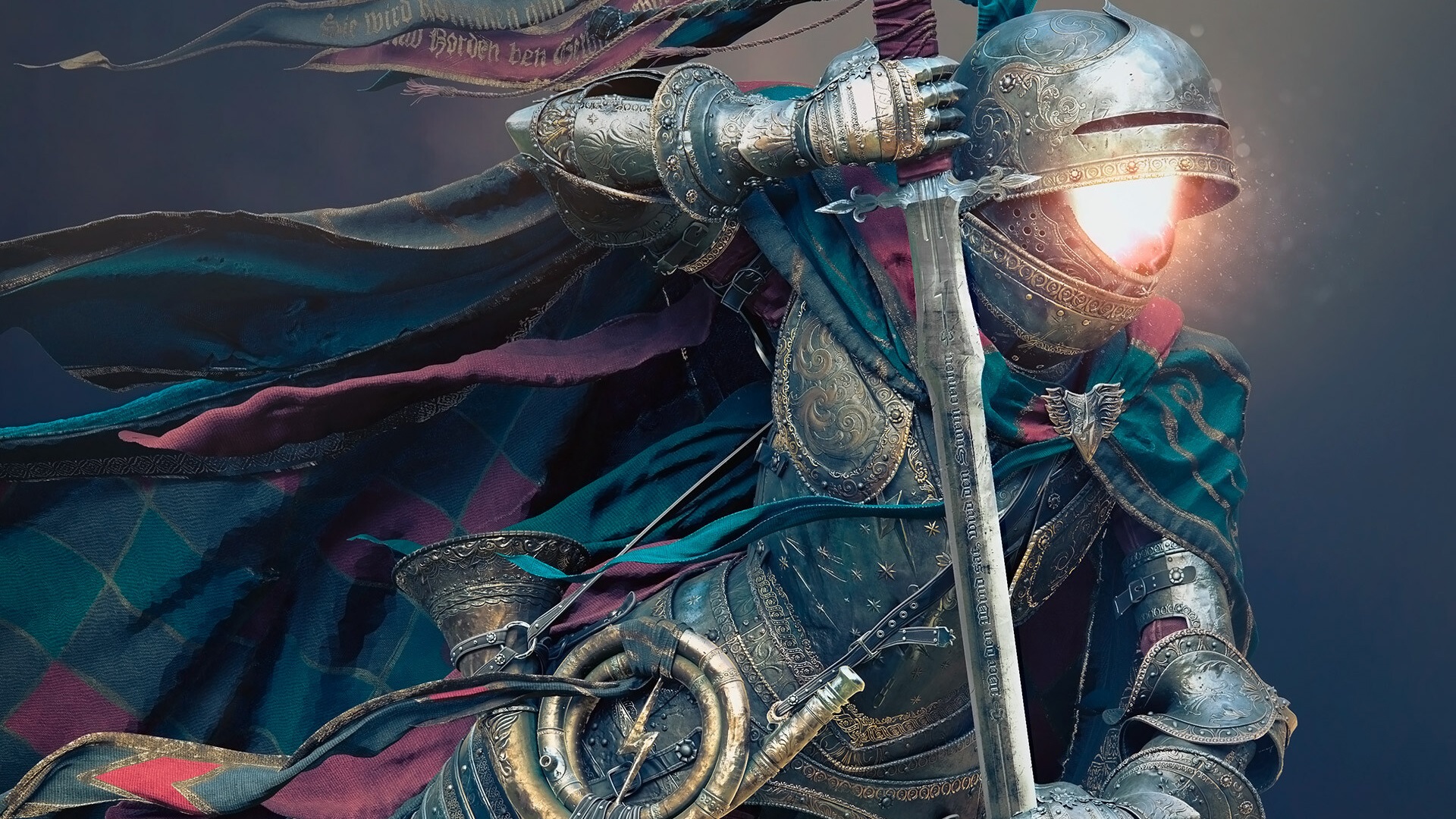 Epic Fantasy Knight HD Wallpaper: Legendary Defender in Shining Armor ...