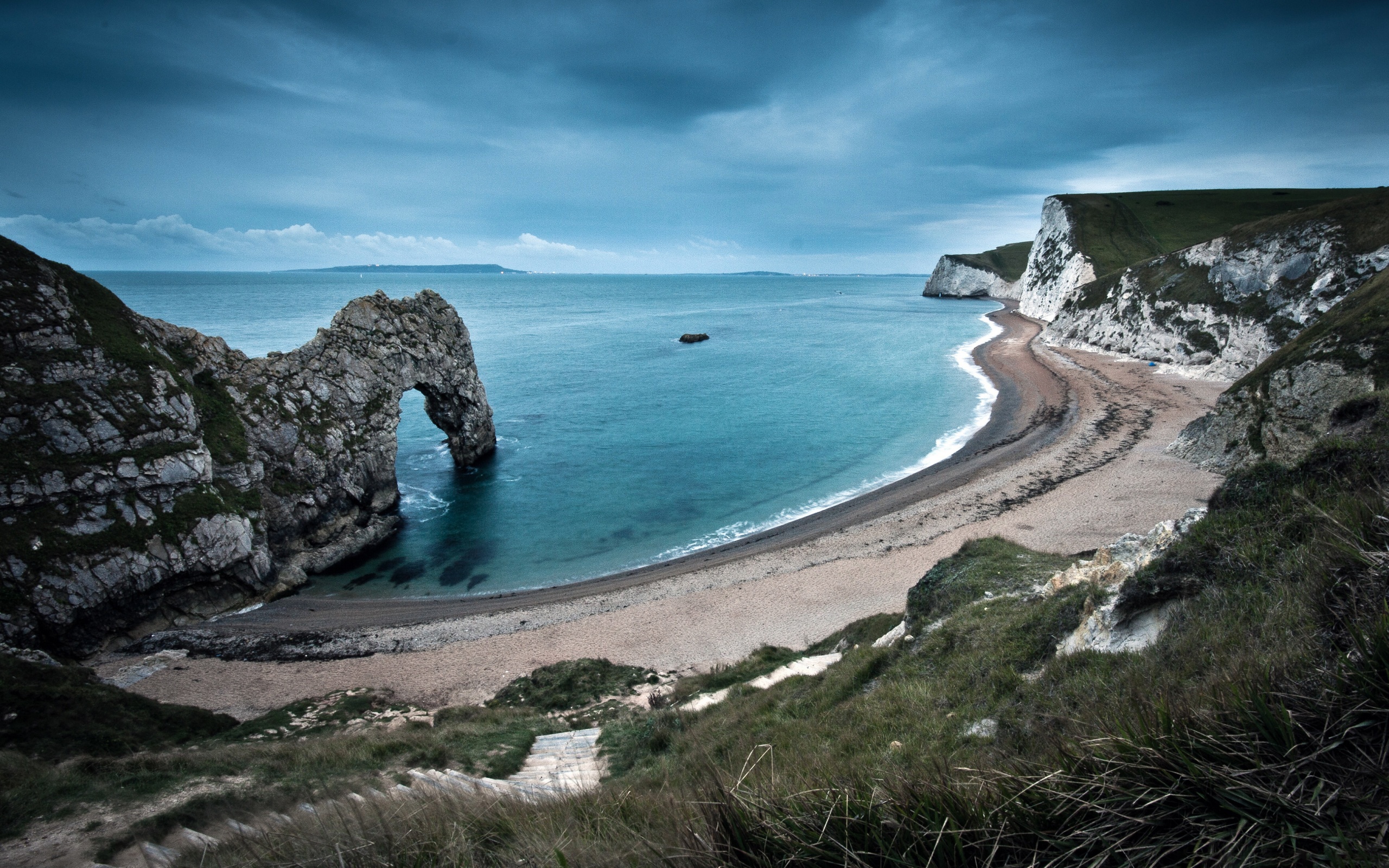 Download Coastline Sea Nature Durdle Door HD Wallpaper