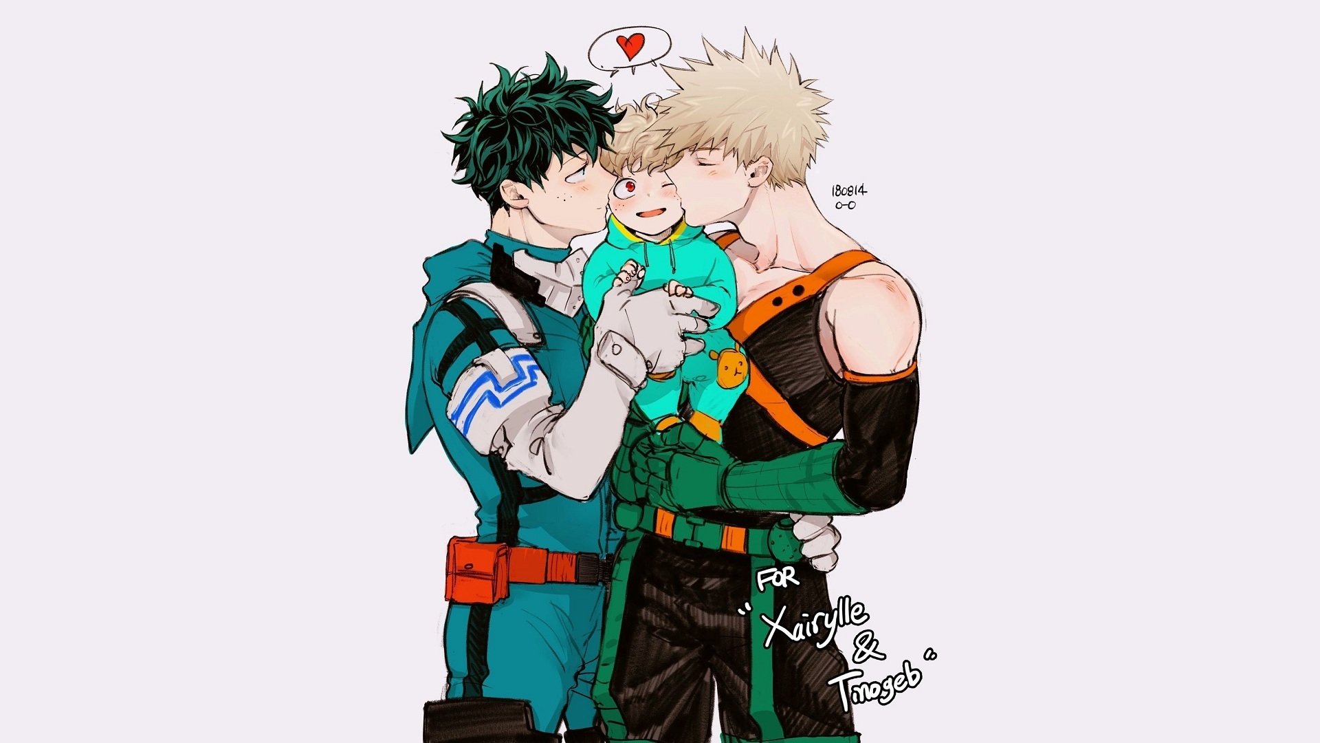 My Hero Academia HD: Bakugou & Midoriya with Adorable Baby Moments