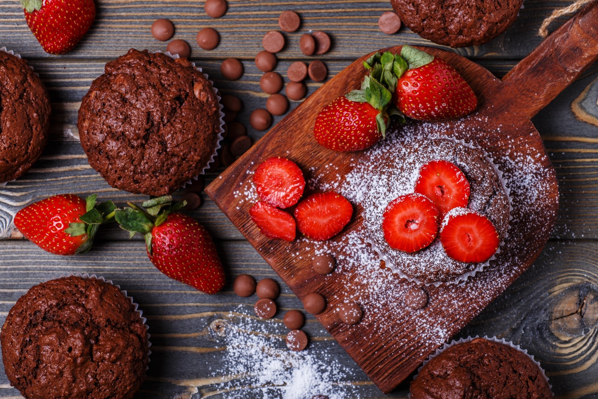 Download Pastry Fruit Still Life Strawberry Berry Food Muffin 4k Ultra ...