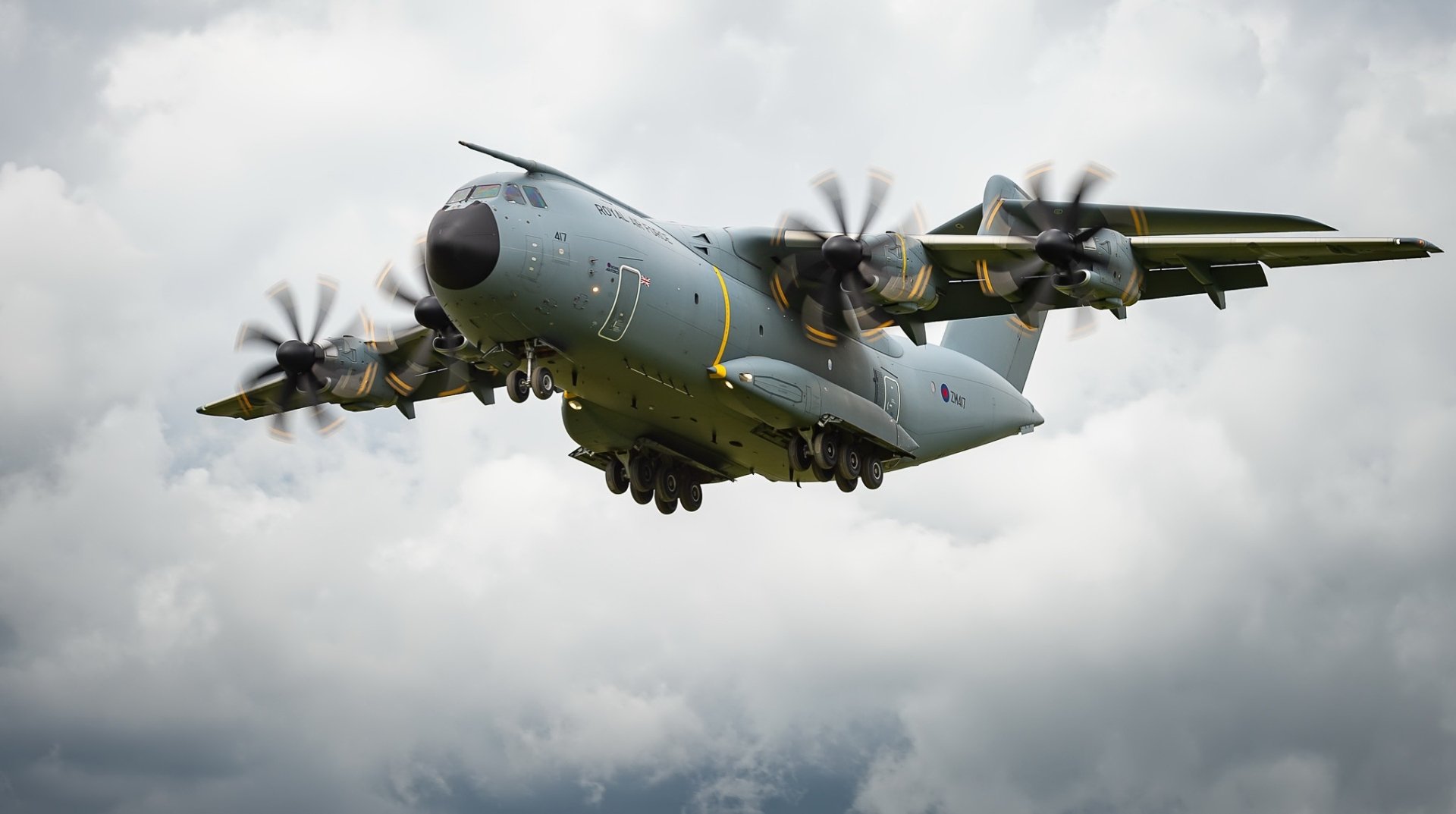 Download Warplane Transport Aircraft Military Airbus A400M HD Wallpaper