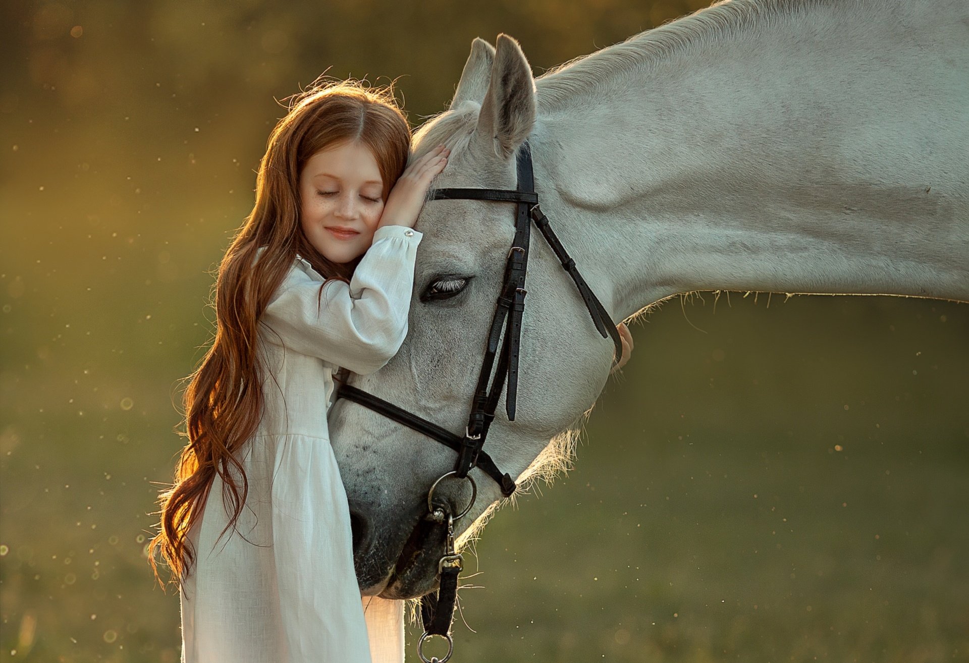 Timeless Bond: Child and Horse in Serene HD Harmony